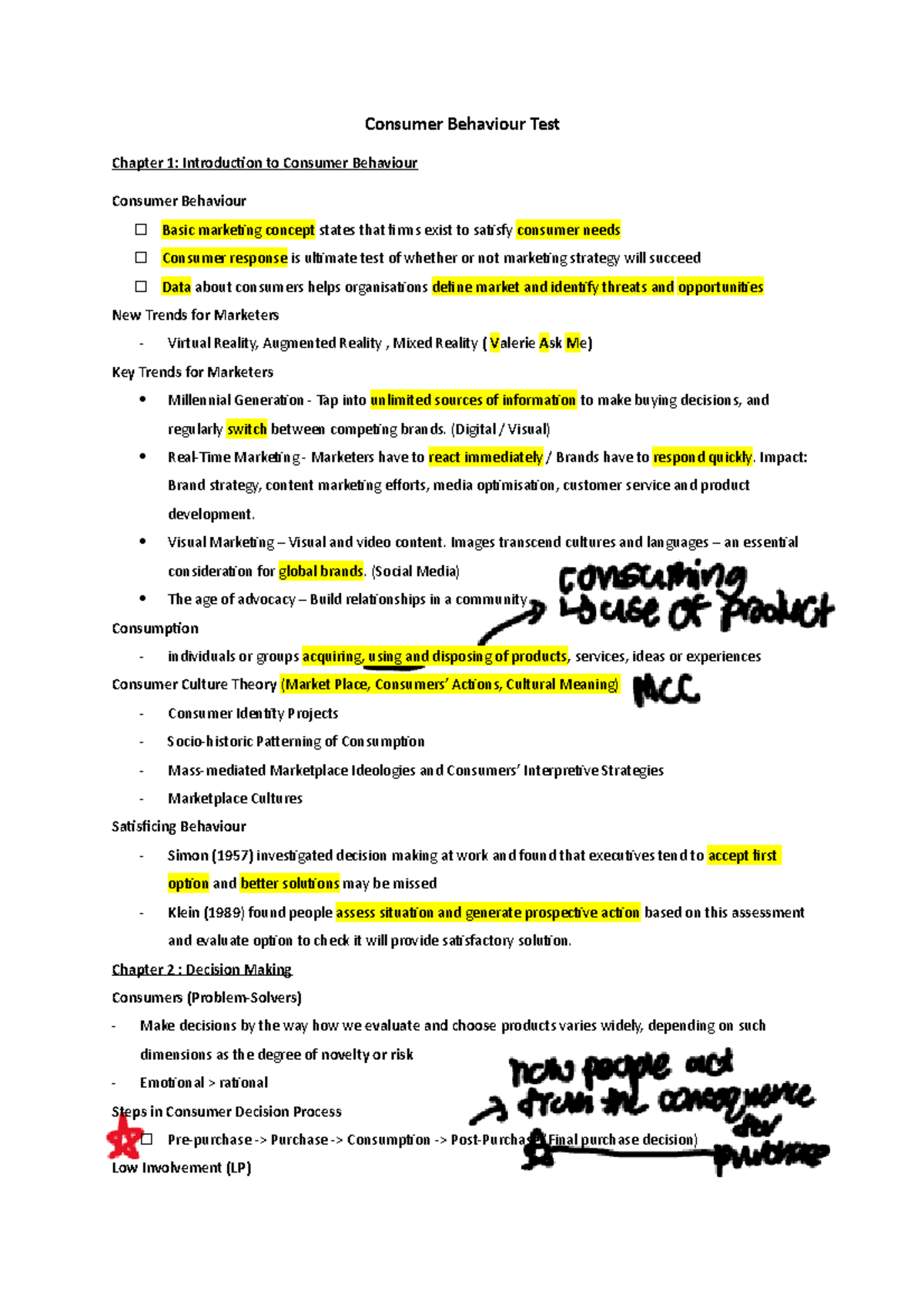 Consumer Behaviour Test - (Digital Visual) Marketing Marketers have to ...