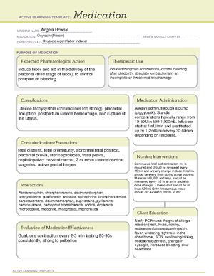 Rhogam Med Card Complete - ACTIVE LEARNING TEMPLATES Medication STUDENT ...