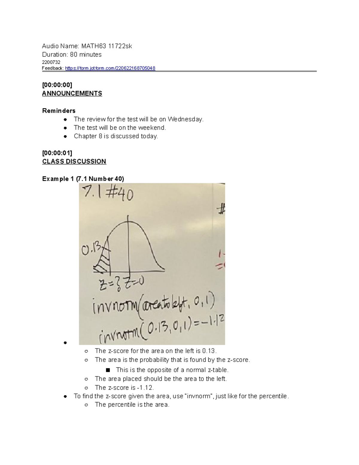 MATH63 11722 sk - Math 63 elementary statistics - Audio Name: MATH63 ...