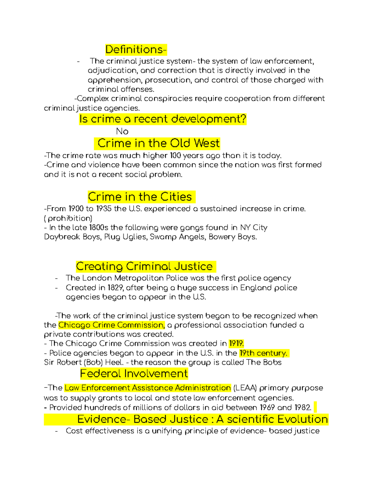 Chapter 1 +2 CJ - Definitions- The criminal justice system- the system ...