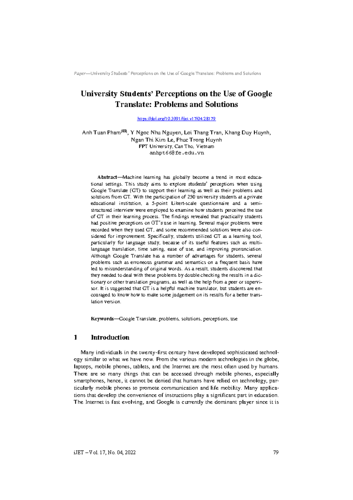 Article 223041 - bài báo - University Students’ Perceptions on the Use ...