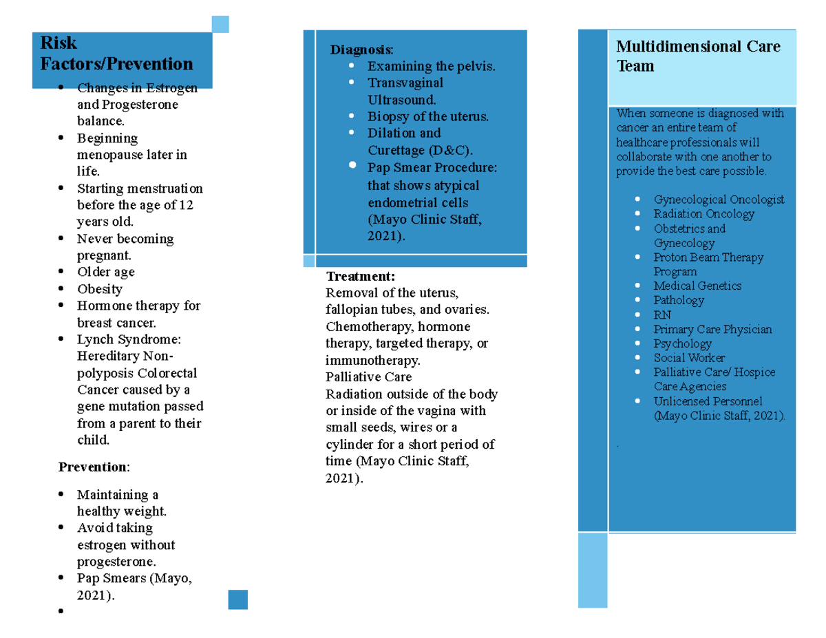 Endometrial Cancer Multidimensional Care - Treatment: Removal of the ...