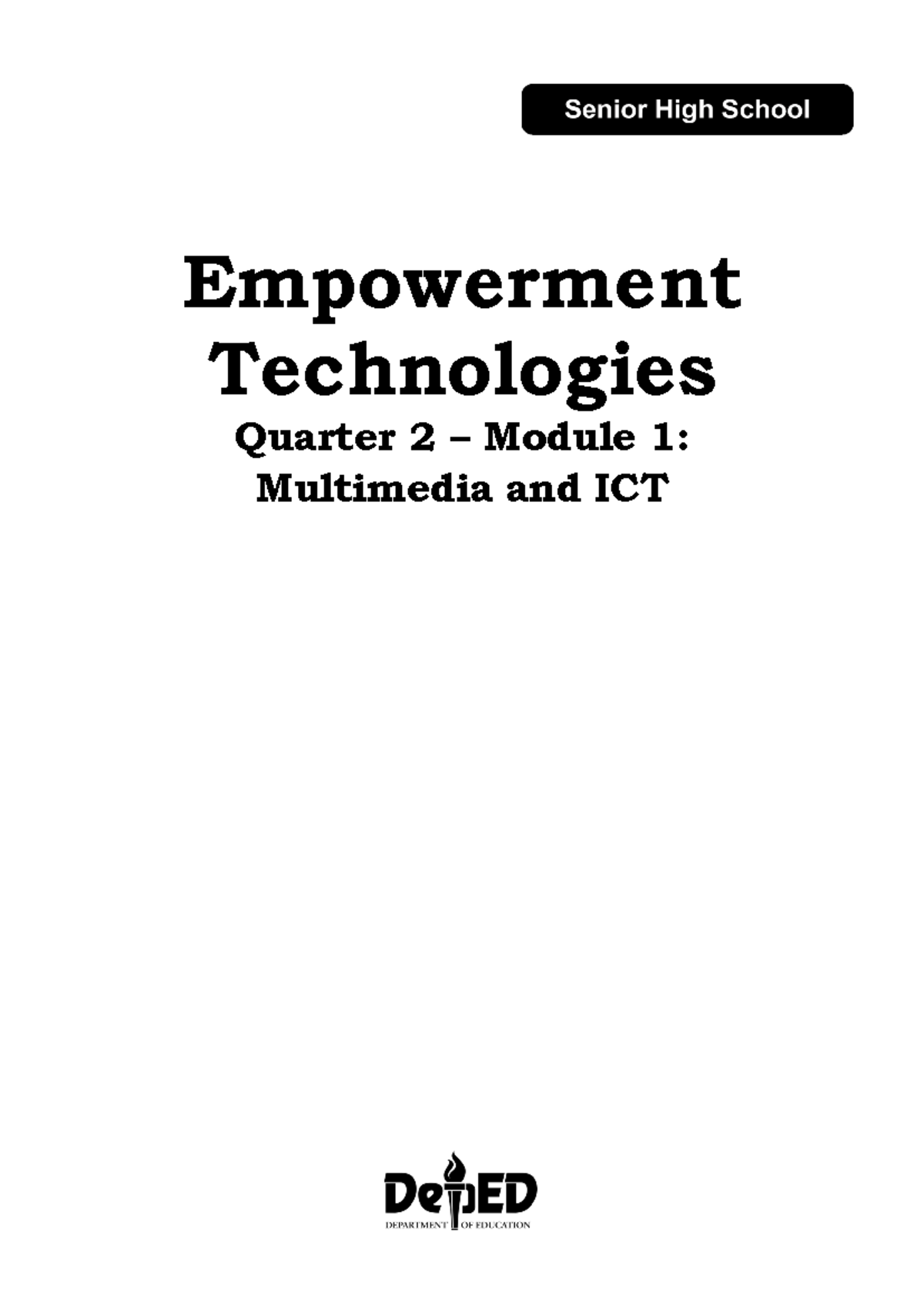 Etech module q2 w1 2 - Empowerment Technologies Quarter 2 – Module 1 ...