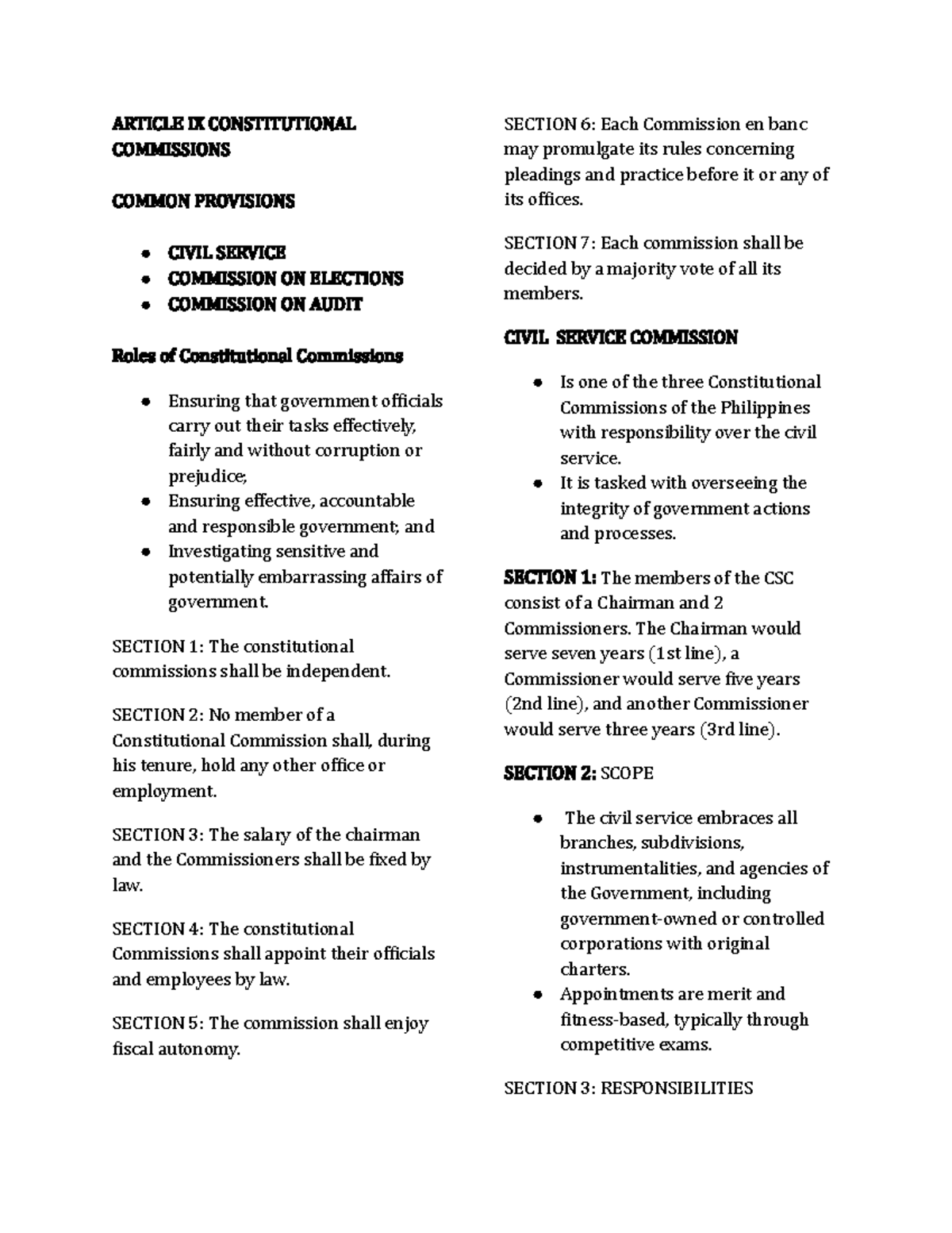 Untitled document - constitution of the ph - ARTICLE IX CONSTITUTIONAL ...
