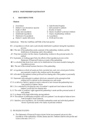 295310256 PAS 1 Quizzer 2 with answer key docx - PROBLEMS Items 1-19 ...