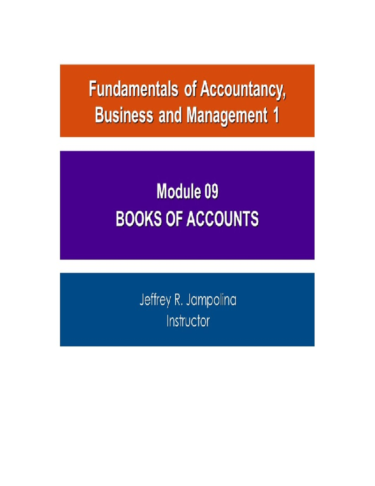 BOOK OF Accounts - for bsa - Accountancy - Studocu