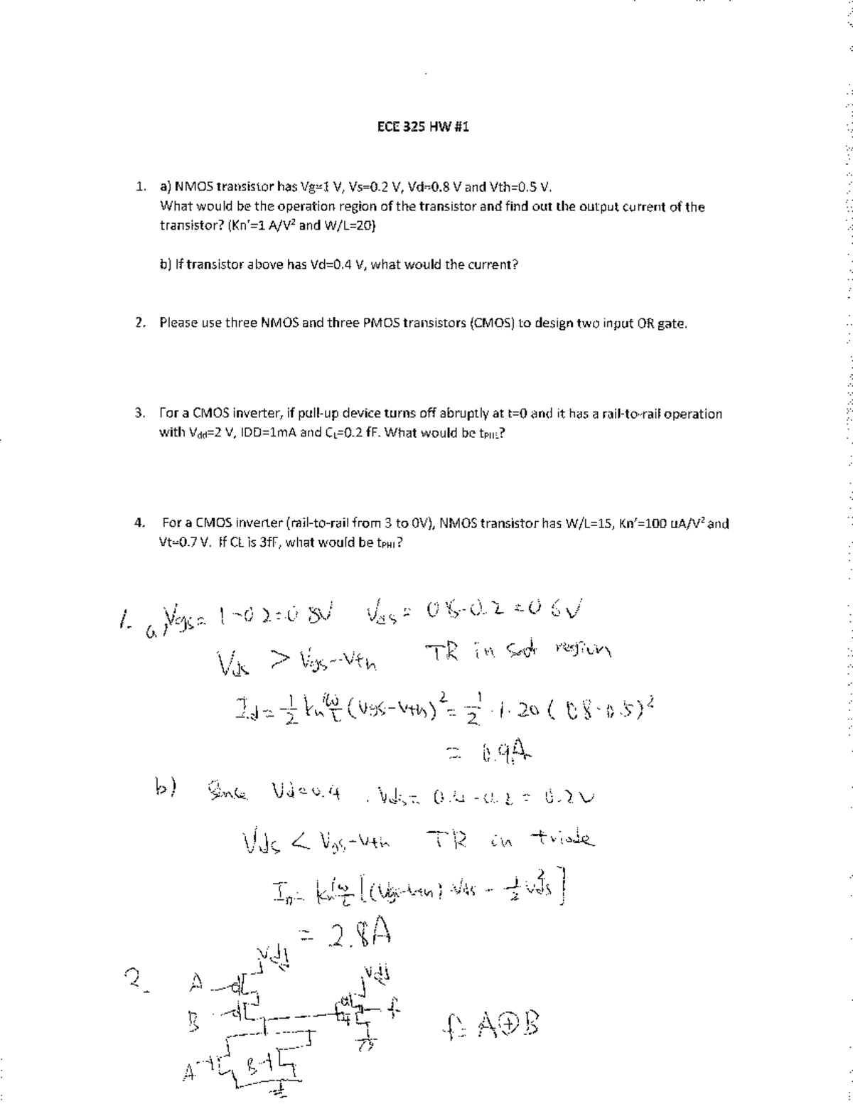 ECE 325 HW2 sol1 - HW Solutions - ECE 325 - Studocu