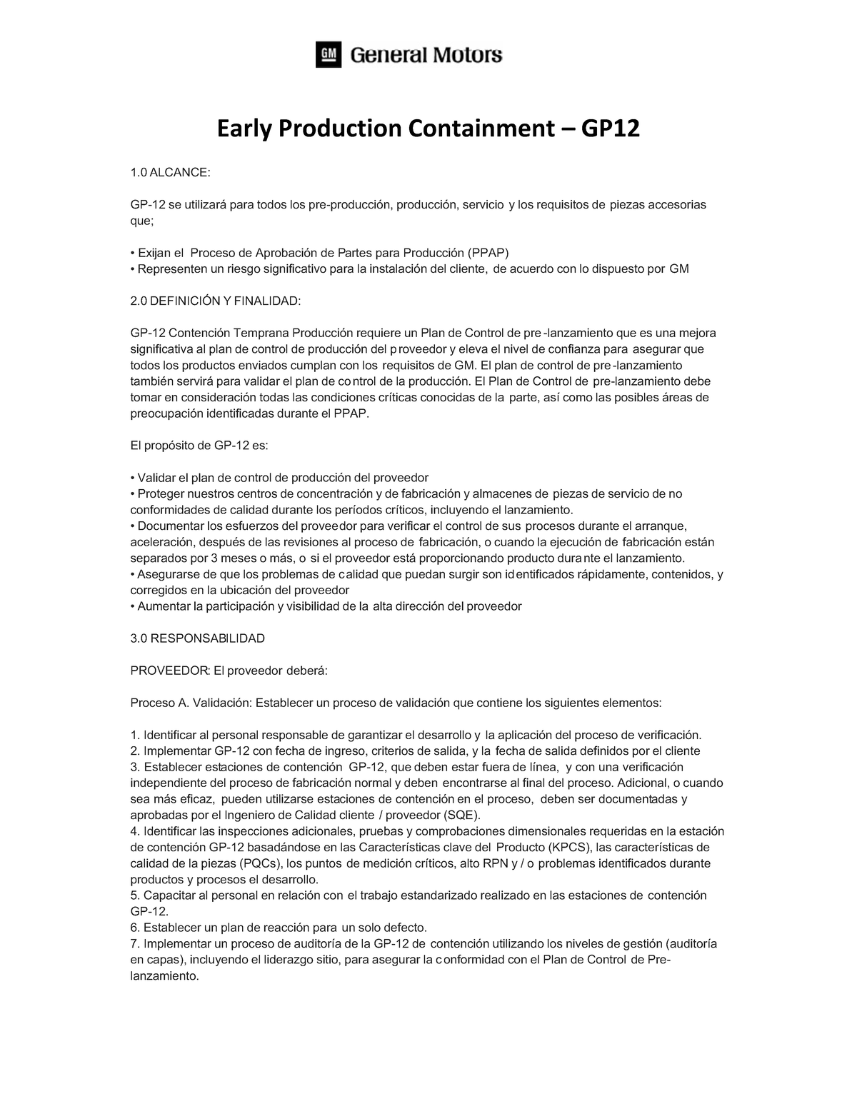 09.- Manual GP12 español - Early Production ContainmentEarly Production Containment – – GP12GP 1 ...