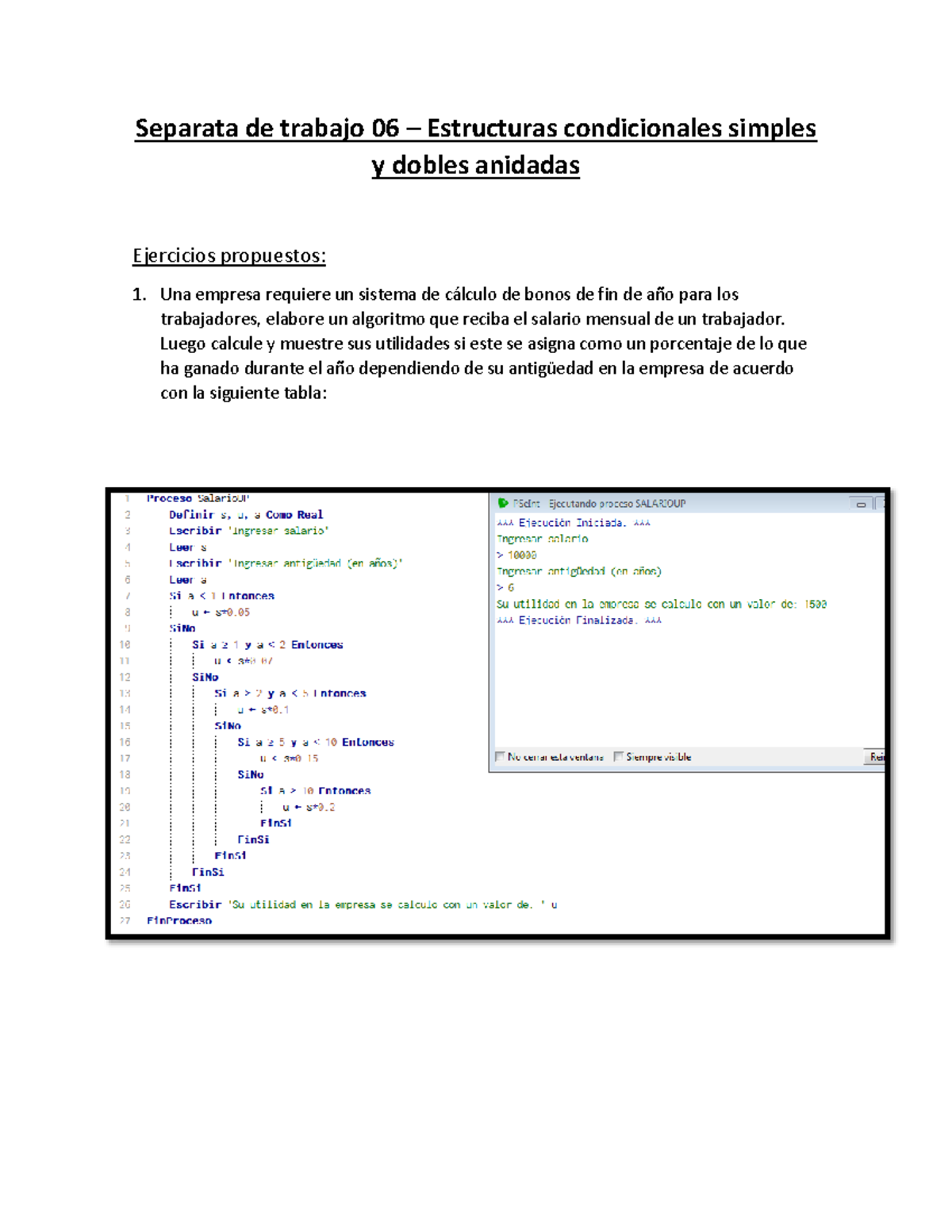 Algoritmos S8 - ficha clase 8 - Separata de trabajo 06 – Estructuras ...