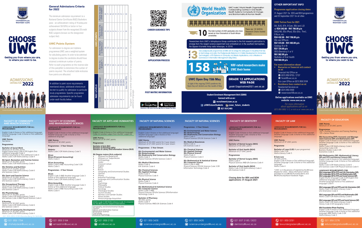 SEMU-WEB-2021 2022 - Practice for exams - 021 959 1794 chshelpdesk@uwc ...