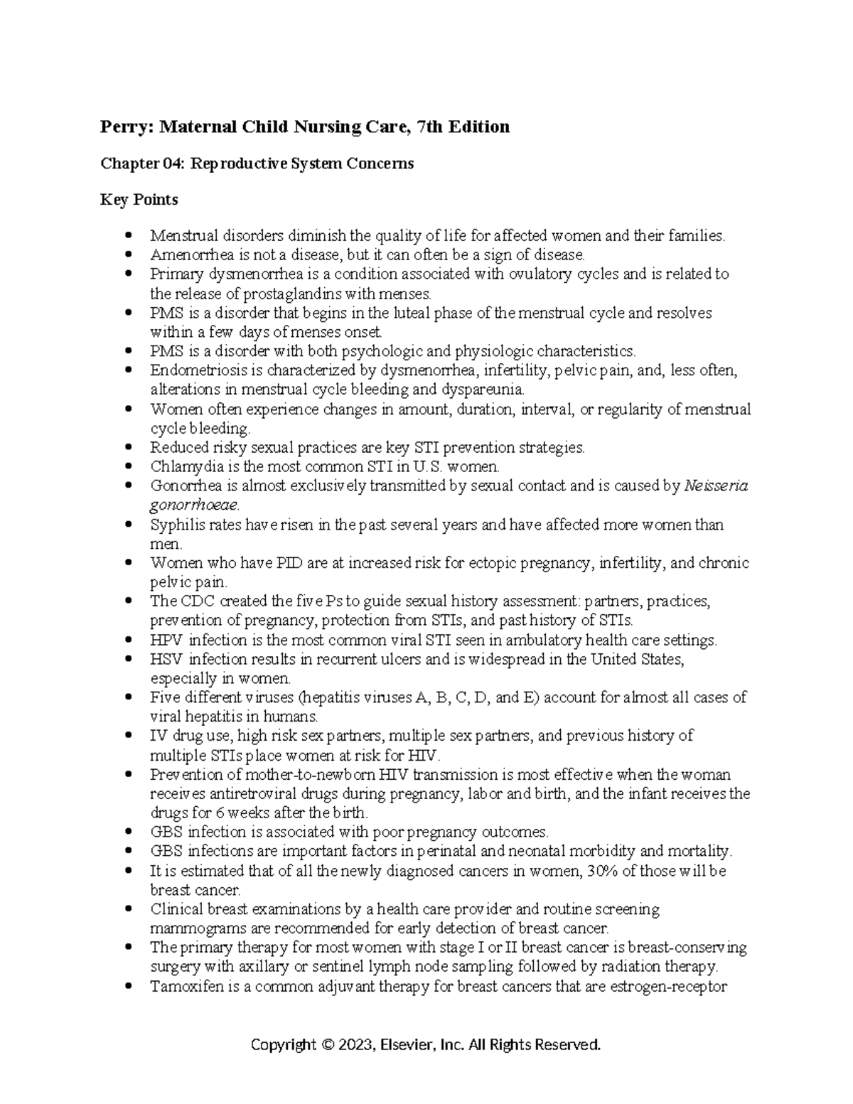 Chapter 004 - Perry: Maternal Child Nursing Care, 7th Edition Chapter ...