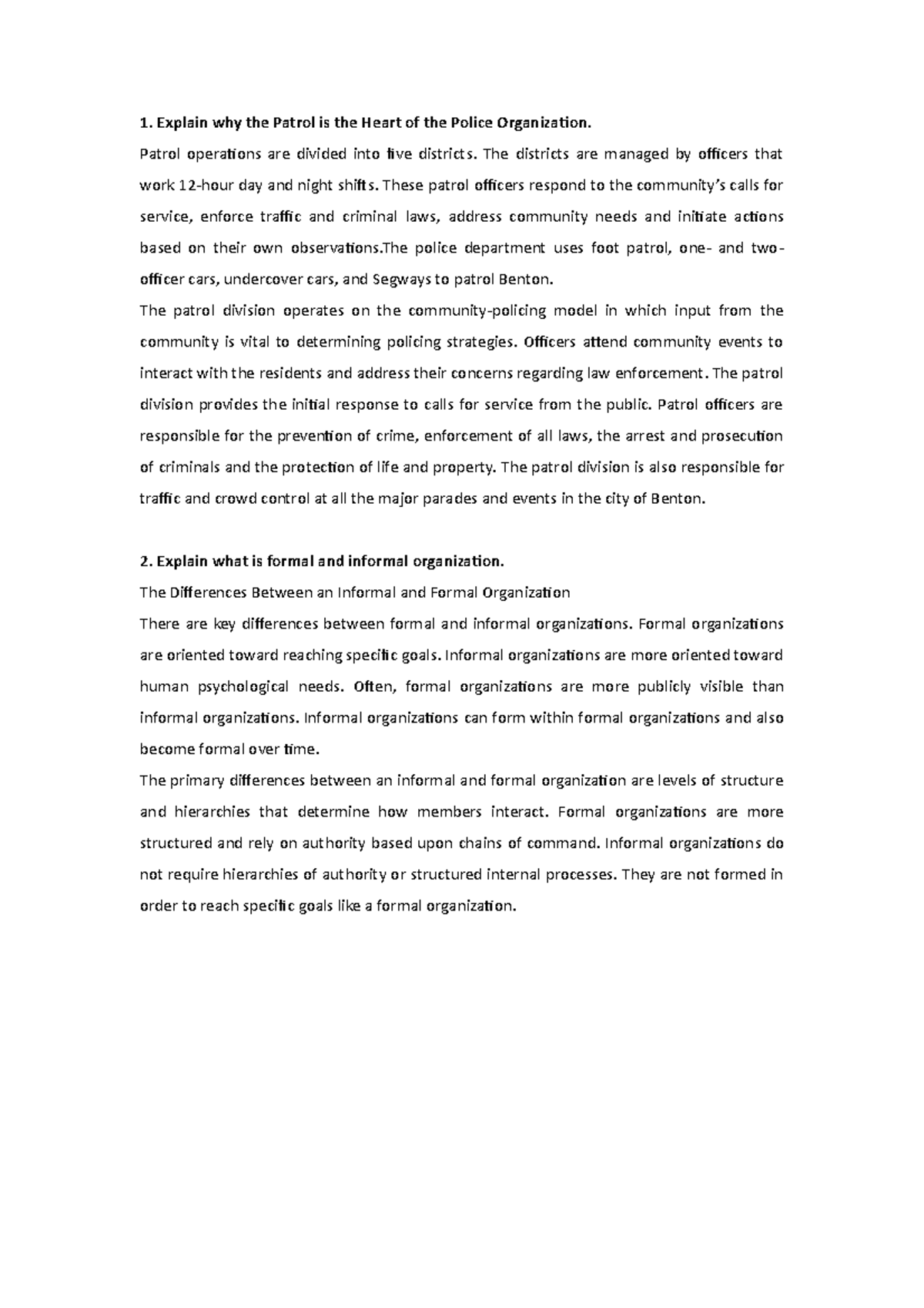 P11 - Lecture English Writing Chap 11 - Explain why the Patrol is the ...