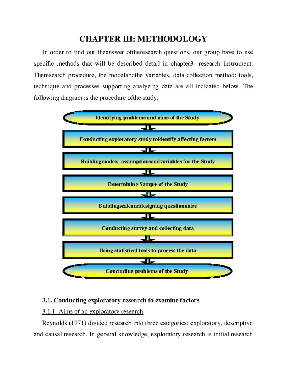 Methodology-factors for choosing university - CHAPTER III: METHODOLOGY ...