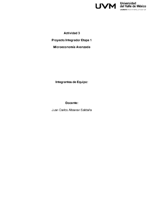 A6 EOL - A6 Actividad 6: Proyecto Integrador Etapa 2 Explica las causas de la falla ...