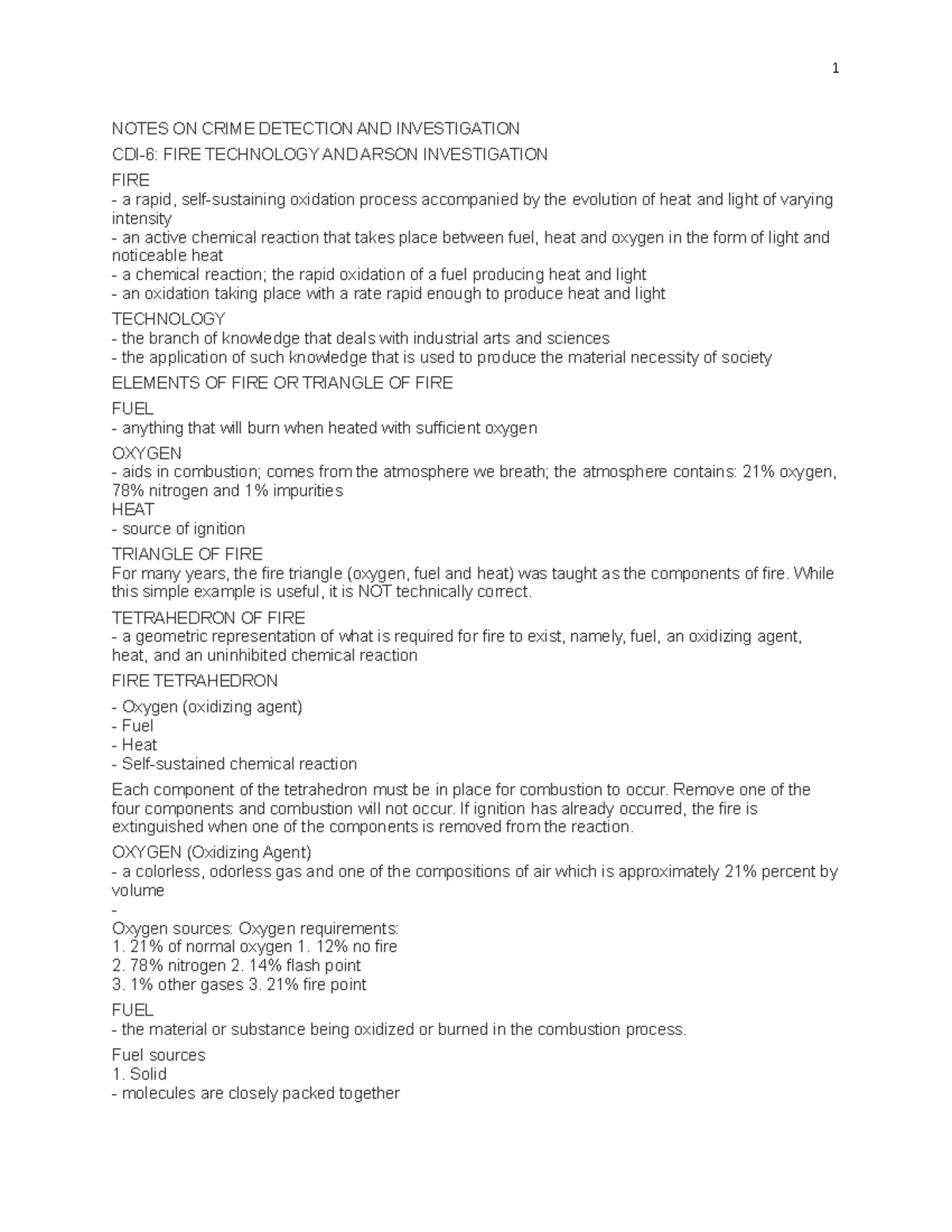 521304048 Foe Reviewer Compilation - NOTES ON CRIME DETECTION AND ...