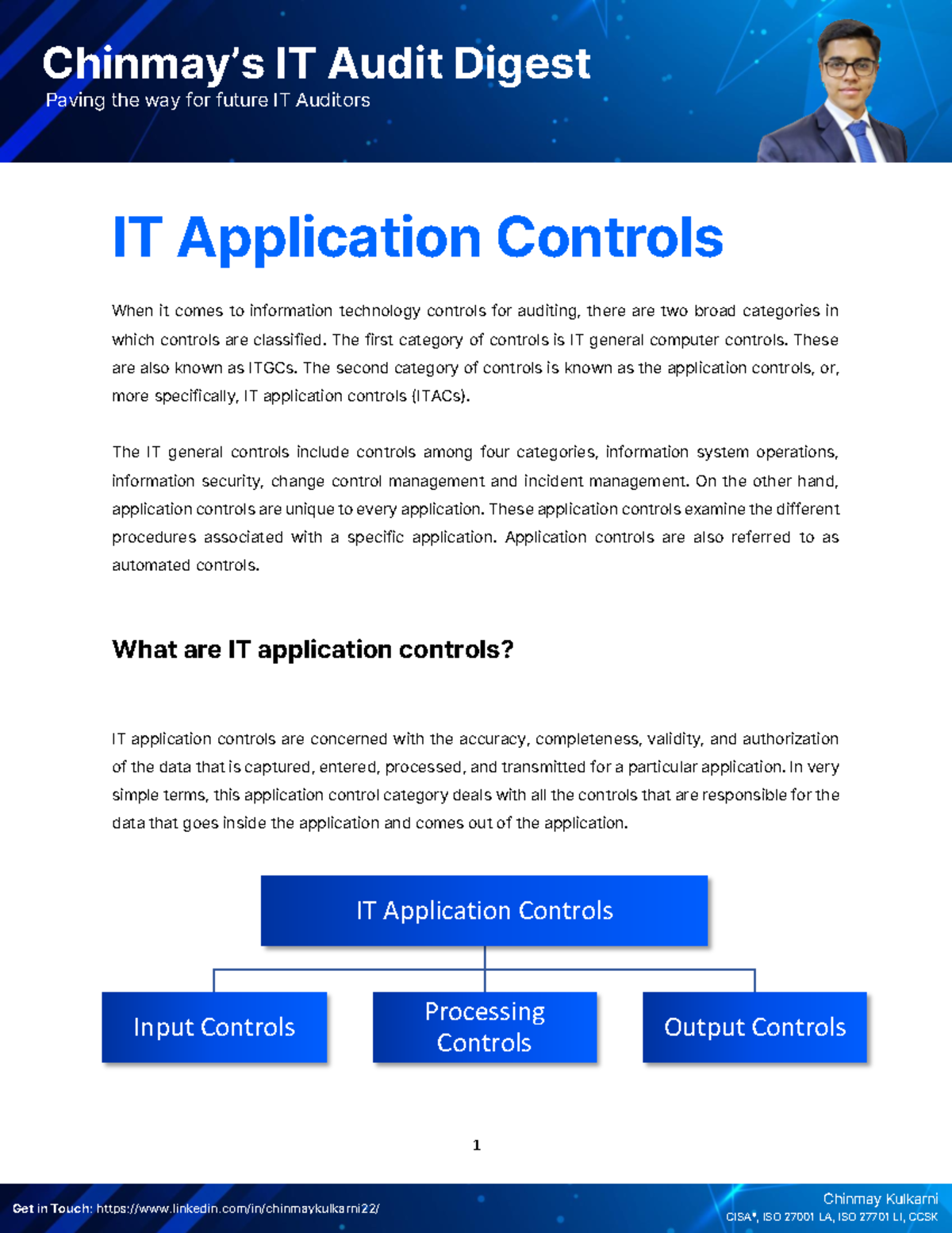 What are IT Application Controls - 1 Paving the way for future IT ...