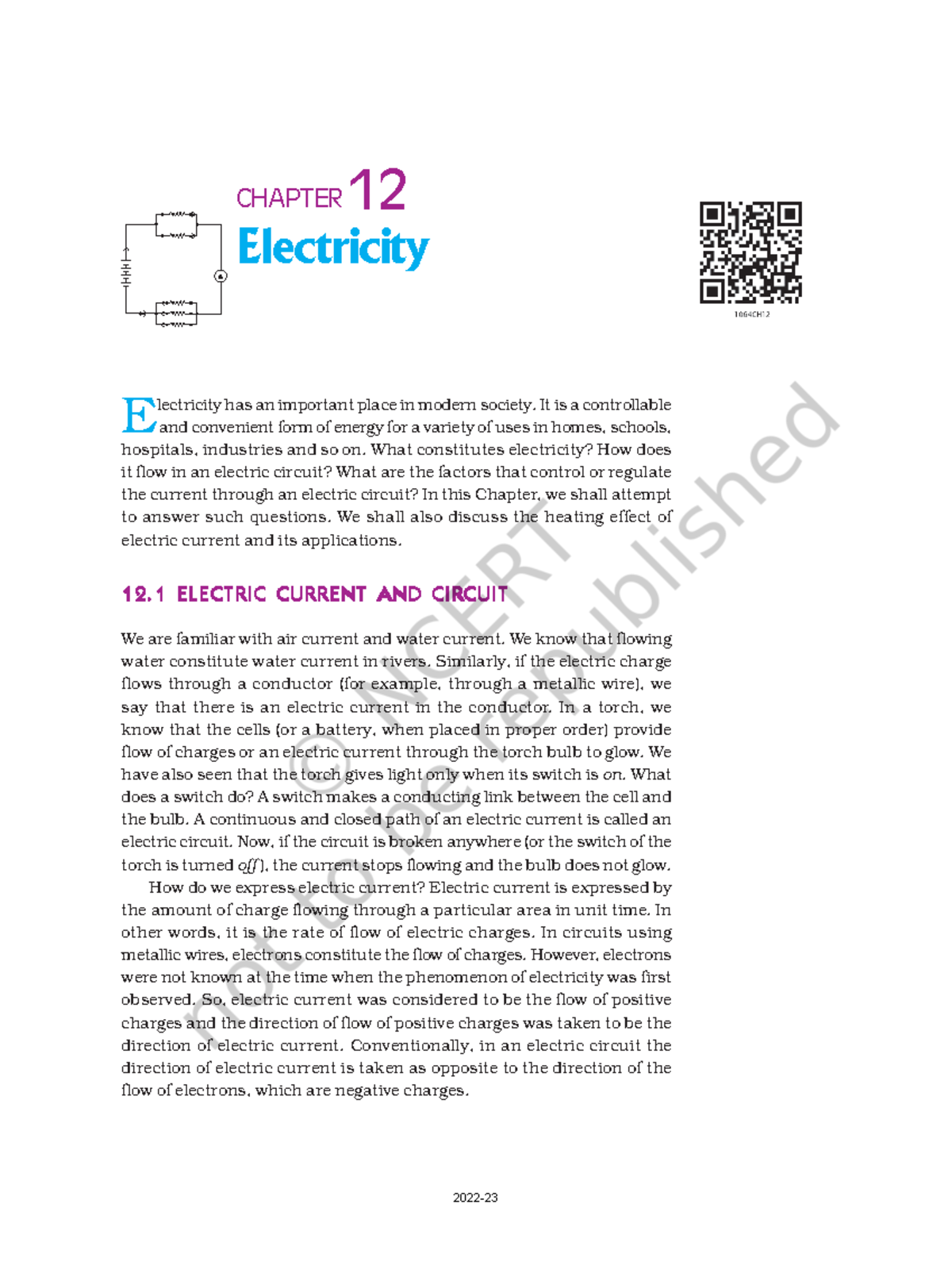 Jesc112 - Learning material - CHAPTER 12 Electricity E lectricity has ...