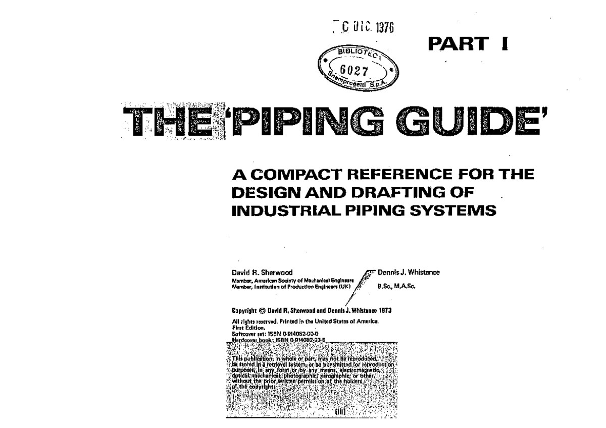 The Piping Guide by David Sherwood - Diseño Mecánico - Studocu