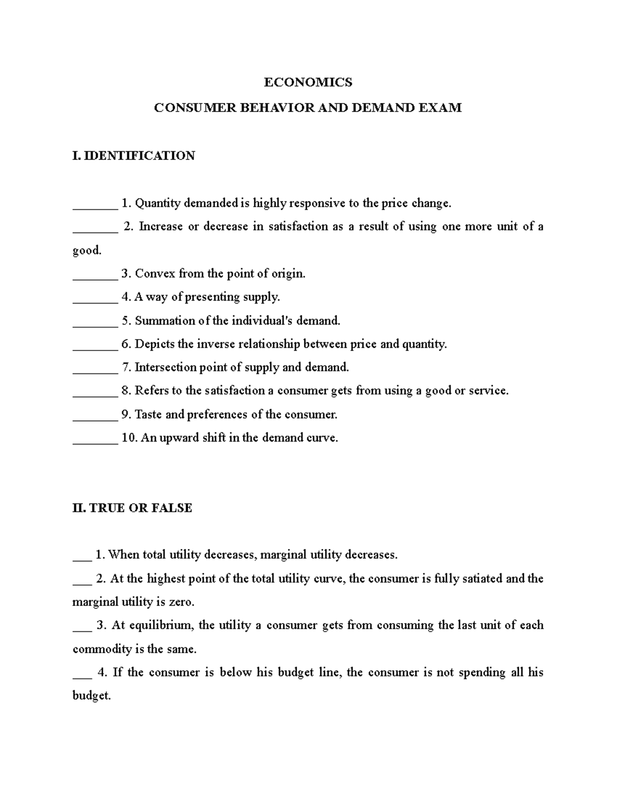 Consumer Behavior AND Demand ( Economics) - ECONOMICS CONSUMER BEHAVIOR ...