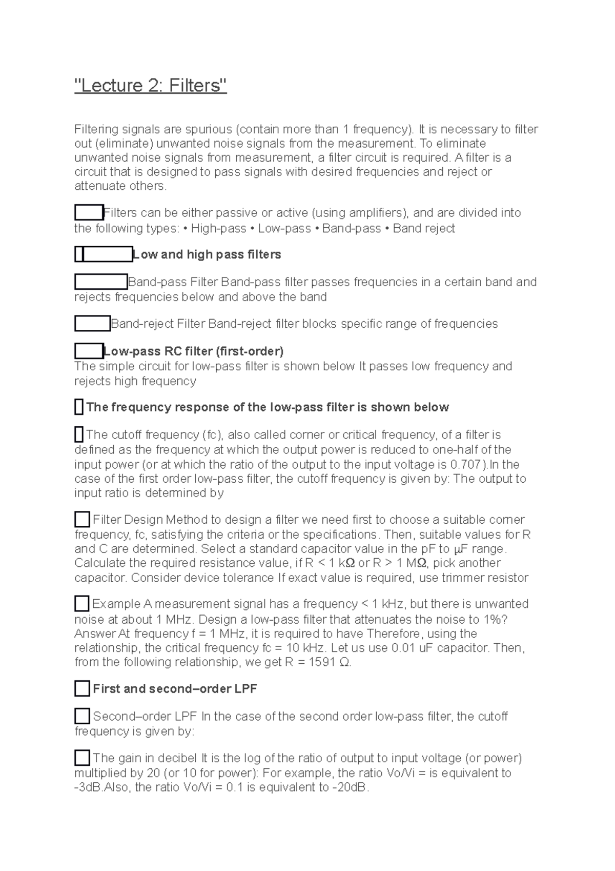 Filter - Types of Filters)_-_Active filters Passive filters_-_High Pass ...