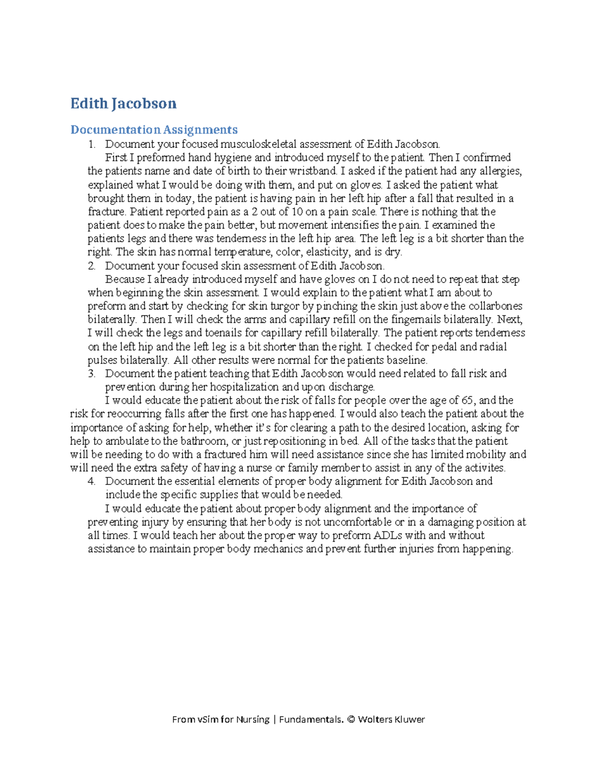 V Sim2 - documentation questions - Edith Jacobson Documentation ...