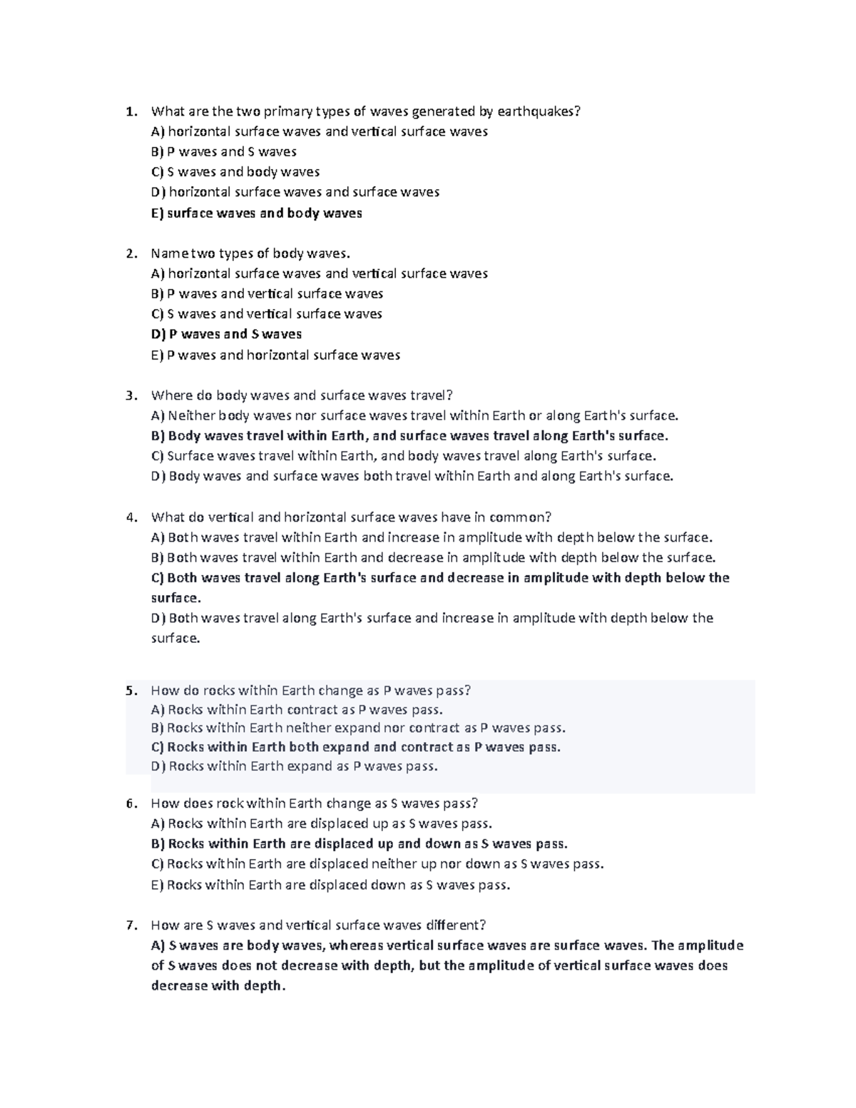 Chapter 5, Earthquakes and Earth's interior - What are the two primary ...