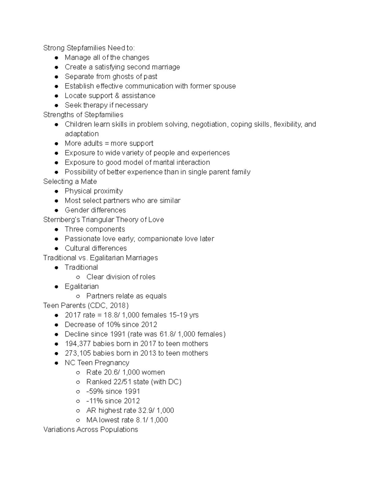 Psych Parenting Ch 22 - Strong Stepfamilies Need to: Manage all of the ...