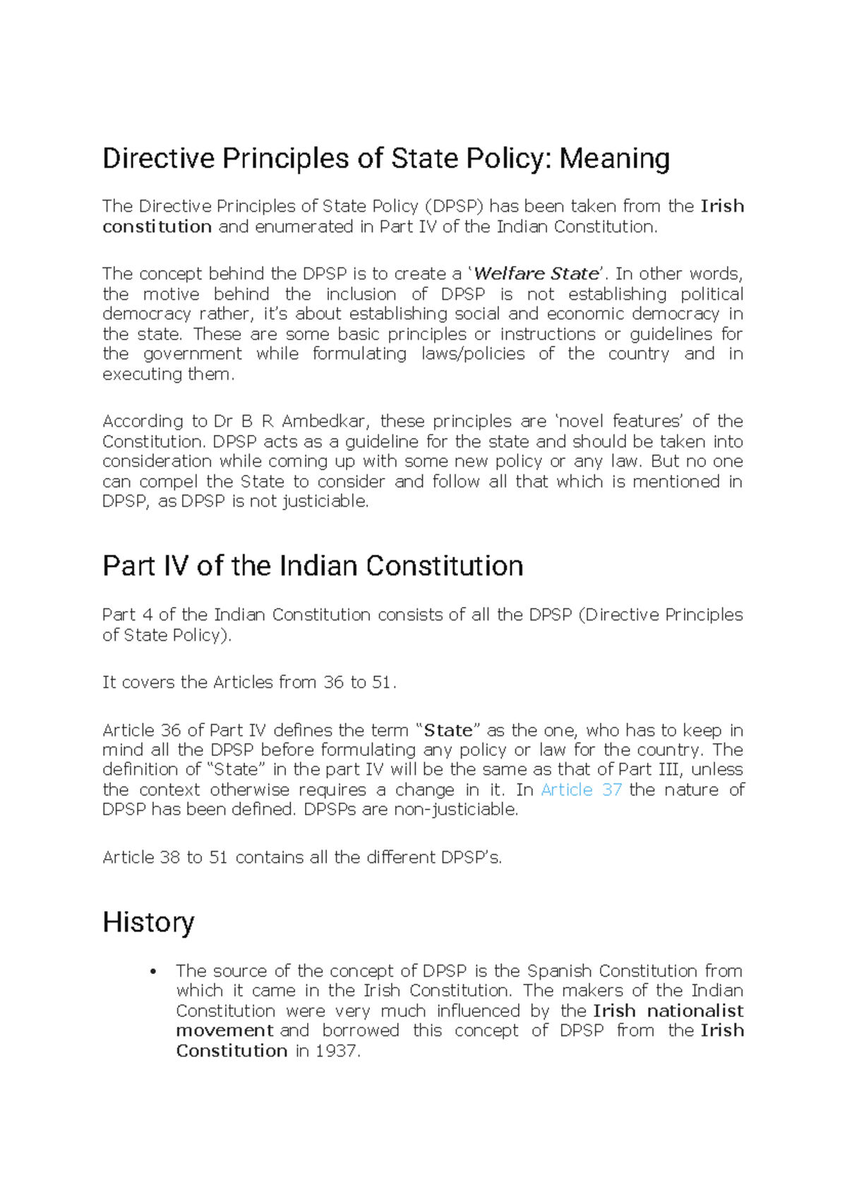 Document (13) - Constitution - Directive Principles of State Policy ...