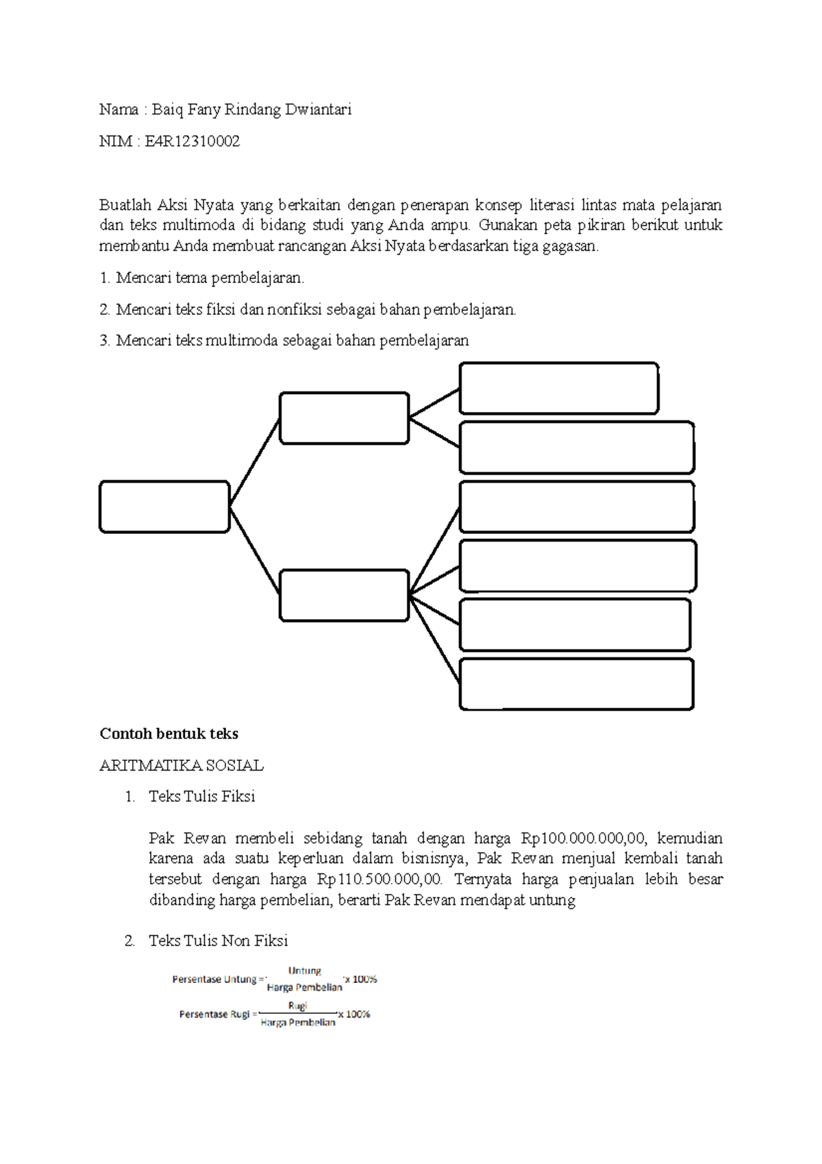 T1 LPP A Individu - Nama : Baiq Fany Rindang Dwiantari NIM : E4R ...