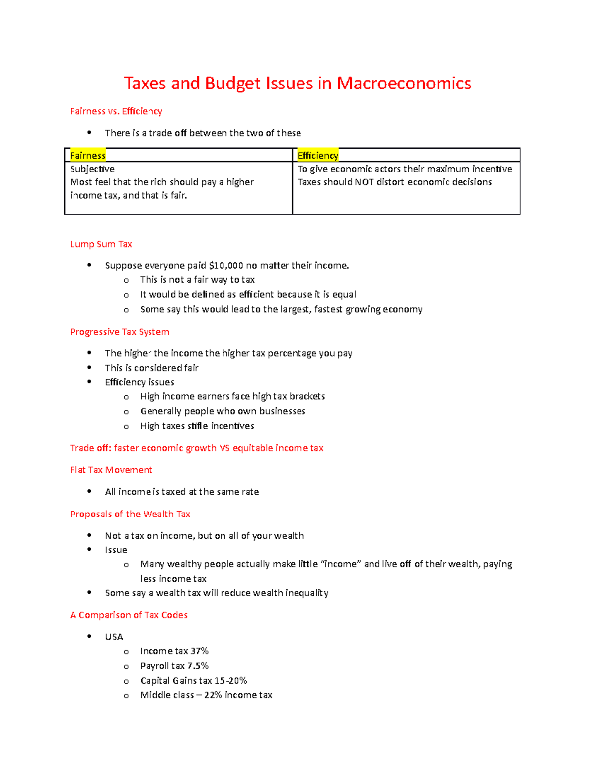 ECO Lecture 15 - Different Taxes and Budgets around the world - Taxes ...