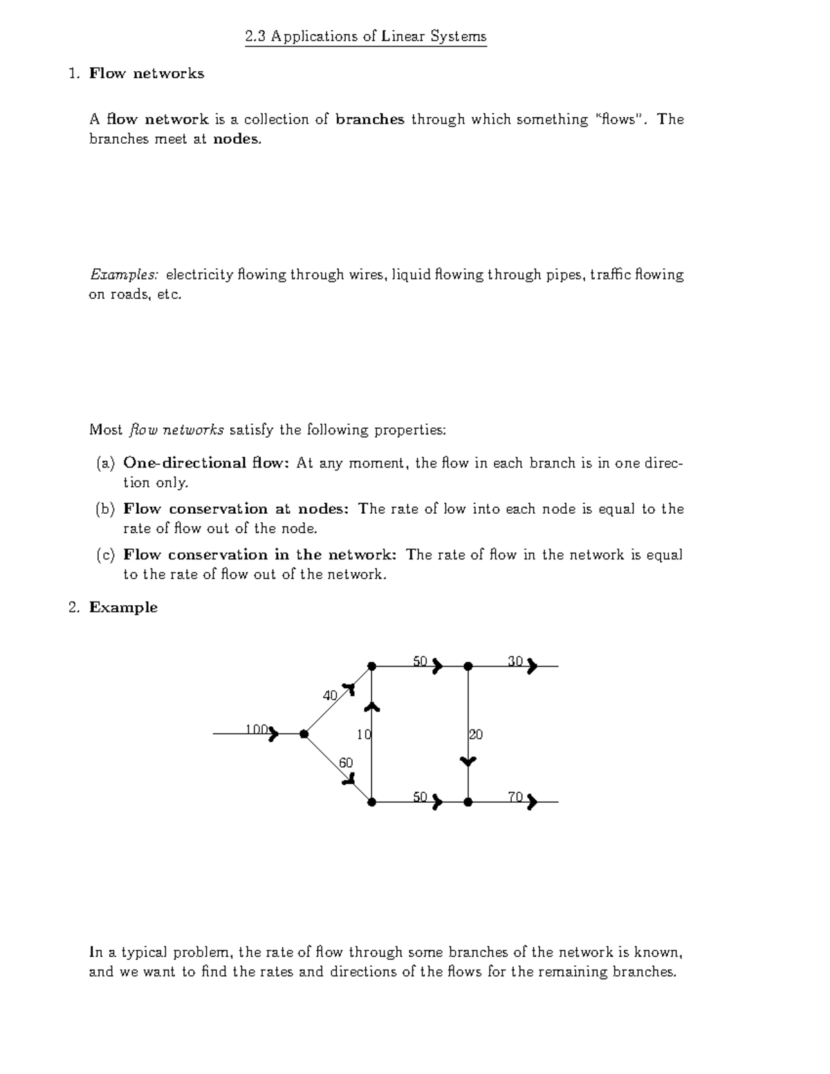 Sec2.3 Applications of linear systems - MATH 232 - SFU - Studocu