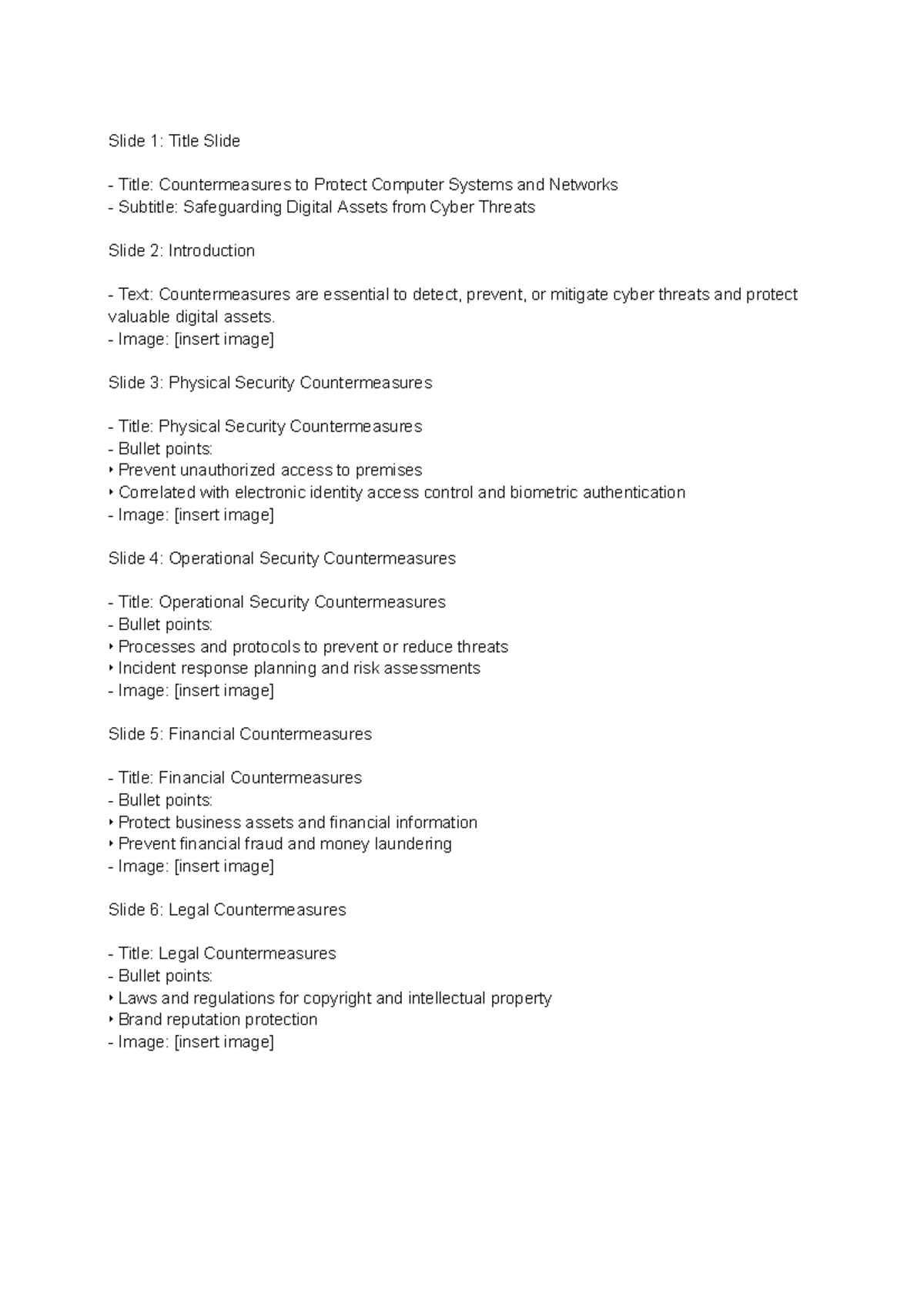 Countermeasures - Image: [insert image] Slide 3: Physical Security ...