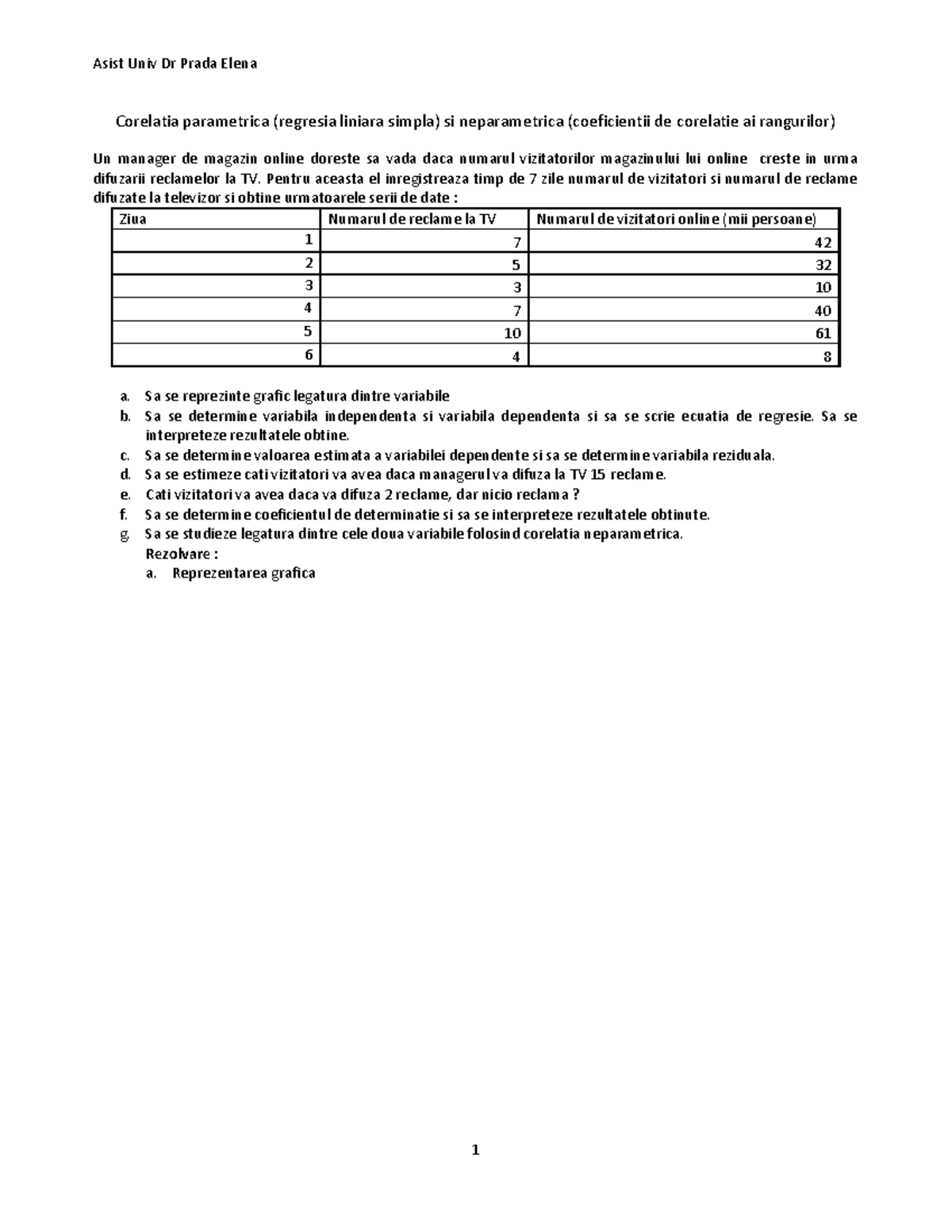 Corelatia - APLICATIE SEMINAR - Warning: TT: undefined function: 22 ...