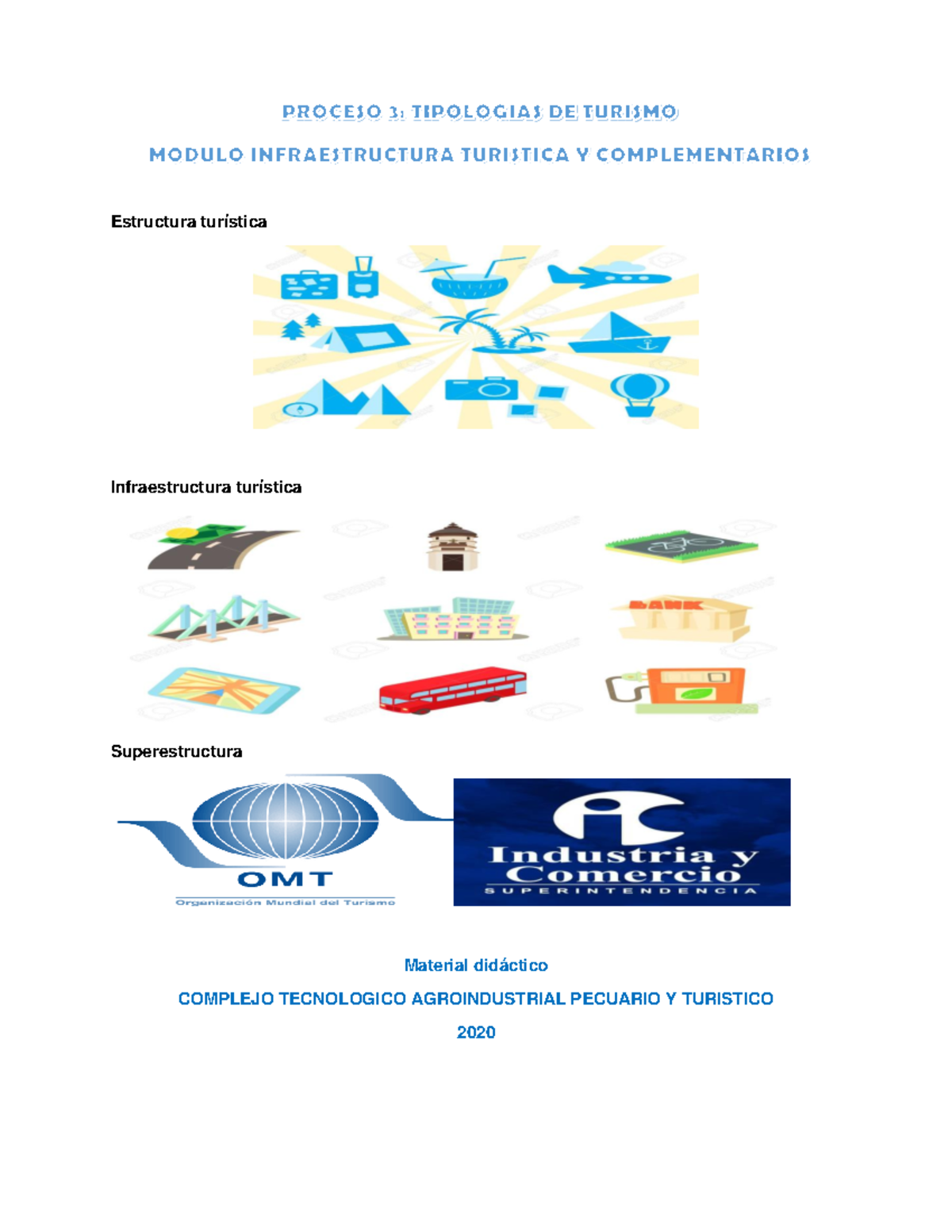 Cartilla Turismo III - Estructura turística Infraestructura turística ...