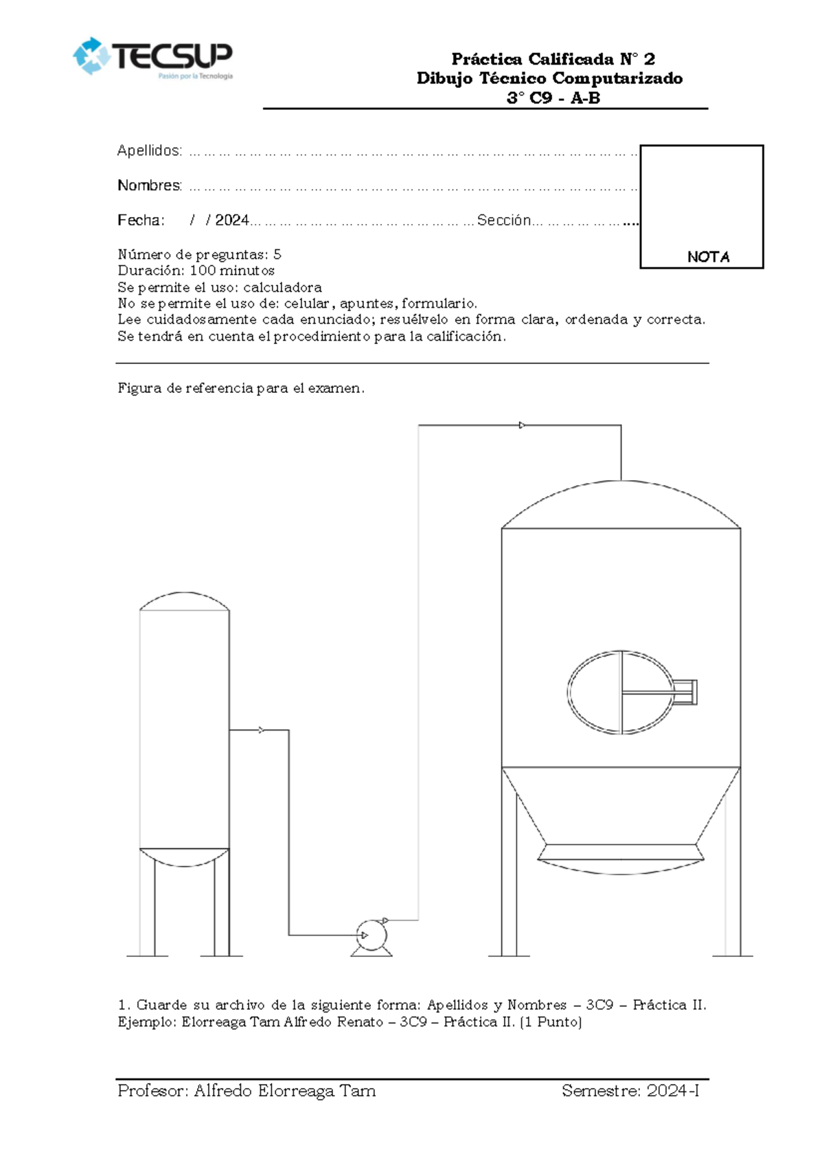 Práctica II - C9 - 2004-I - Dibujo Técnico Computarizado 3° C9 - A-B ...