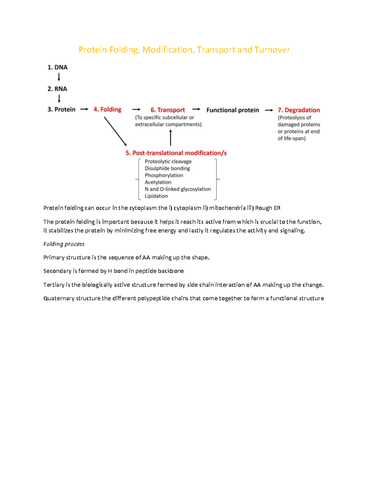 Protein Folding, Modification and Transport - Warning: TT: undefined function: 32 Warning: TT ...
