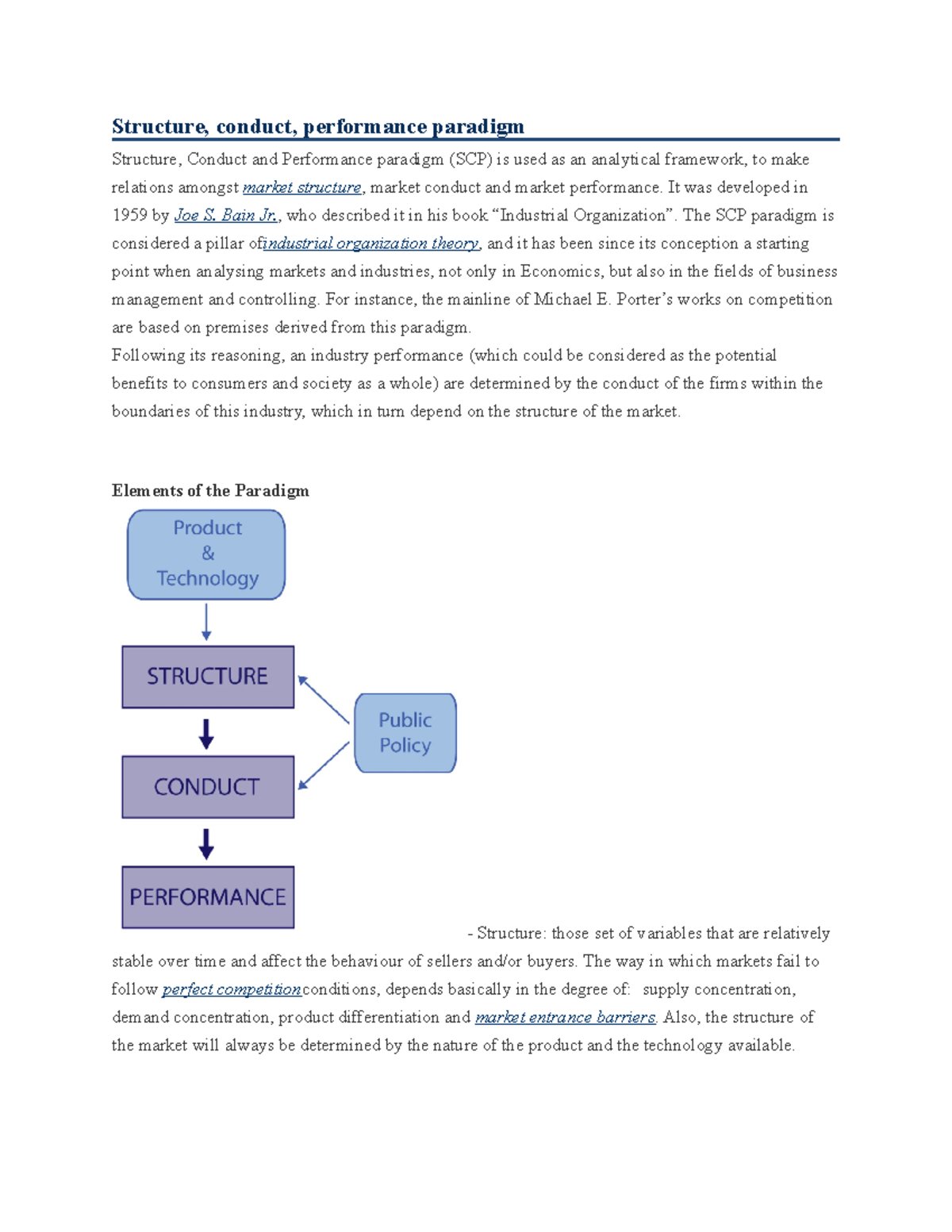SCP Indusrial eco - Industrial Economics - Structure, conduct ...