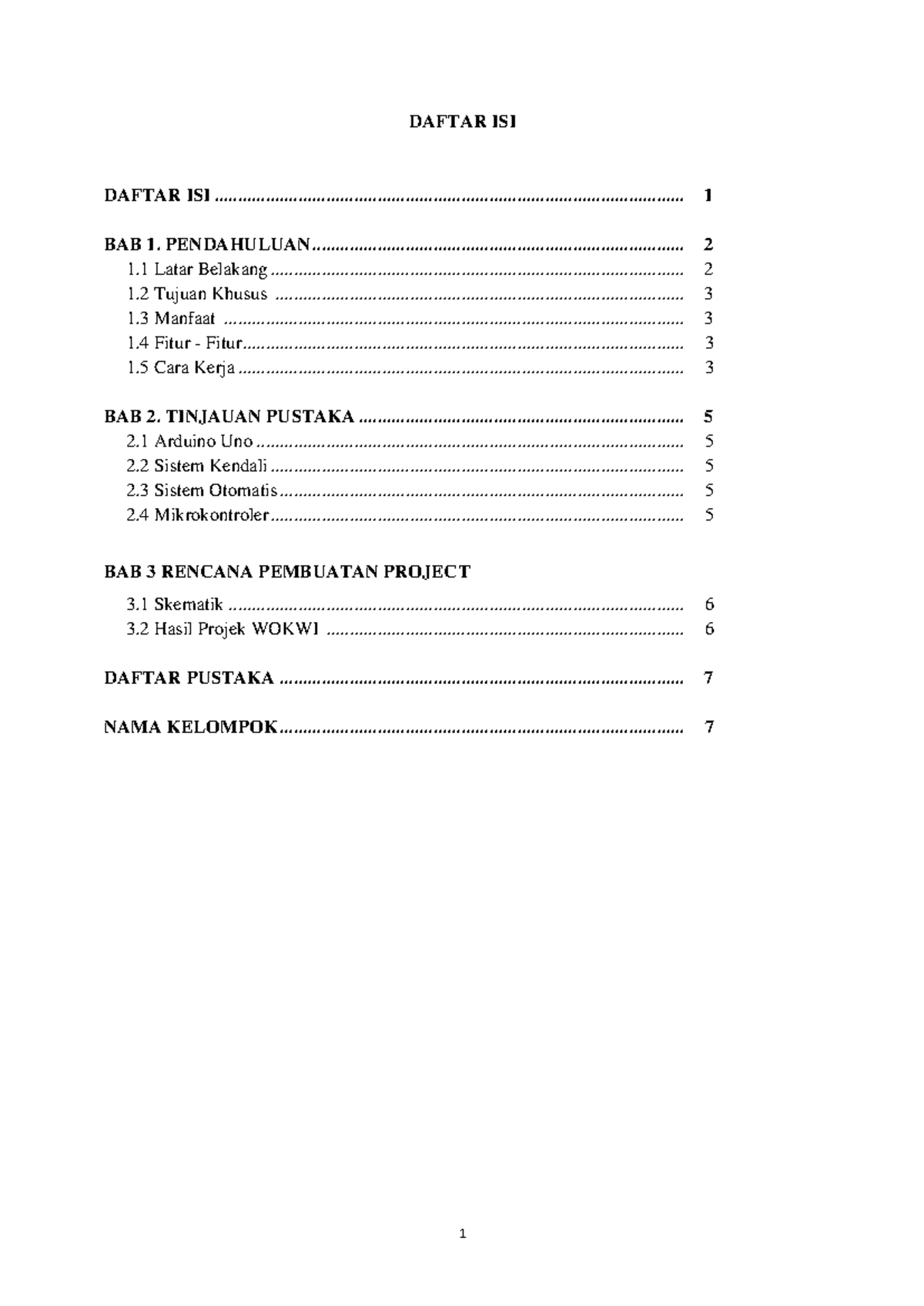 proposal mikroprosesor - DAFTAR ISI DAFTAR ISI DAFTAR ISI BAB 1 ...
