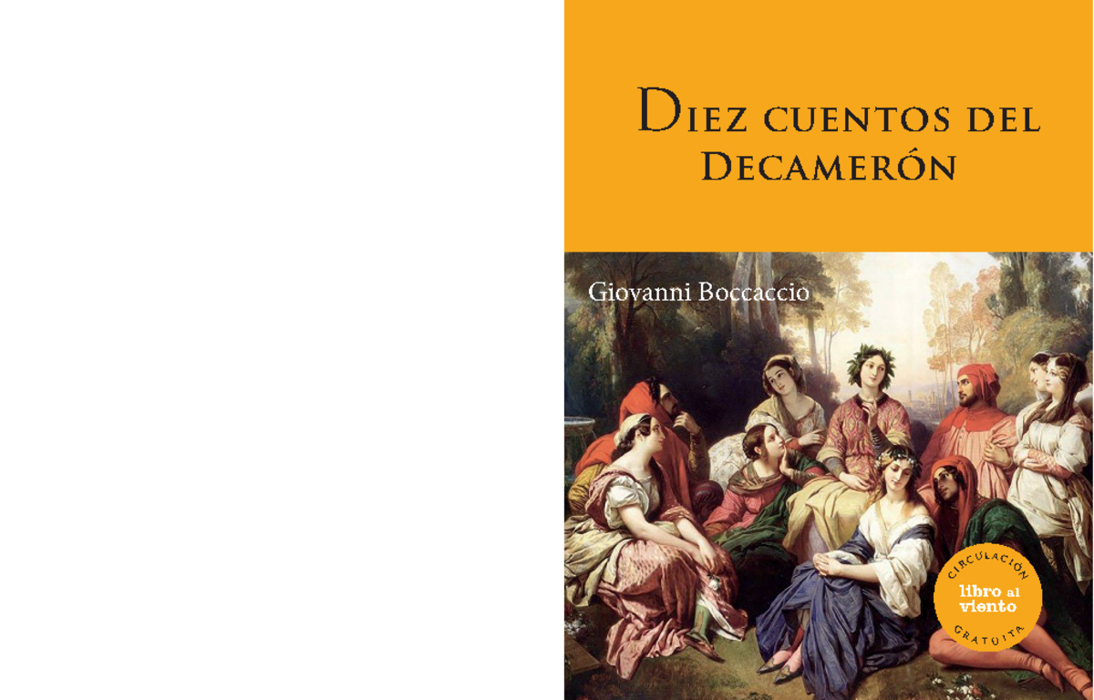 Diez cuentos del Decamerón Giovanni Boccaccio - ci rcu lació n ...
