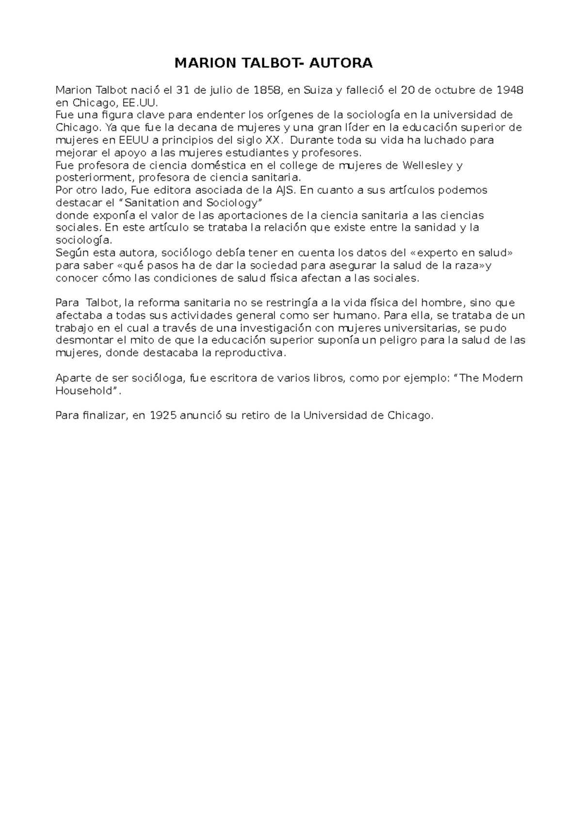 Autora Marion Talbot Apuntes. fundamentos - Fundamentos del ...