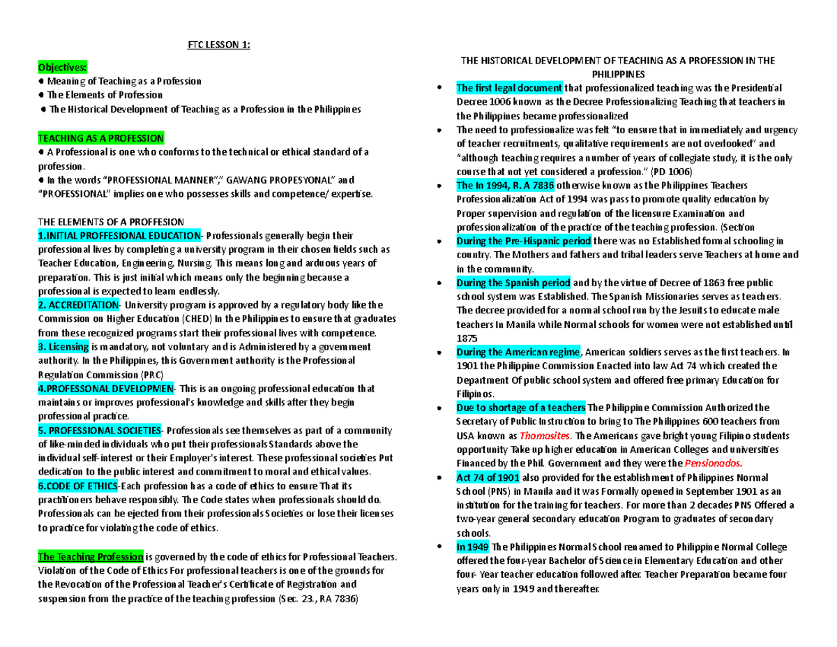 Lesson 1 - Lecture notes 1 - BS Psychology - Studocu