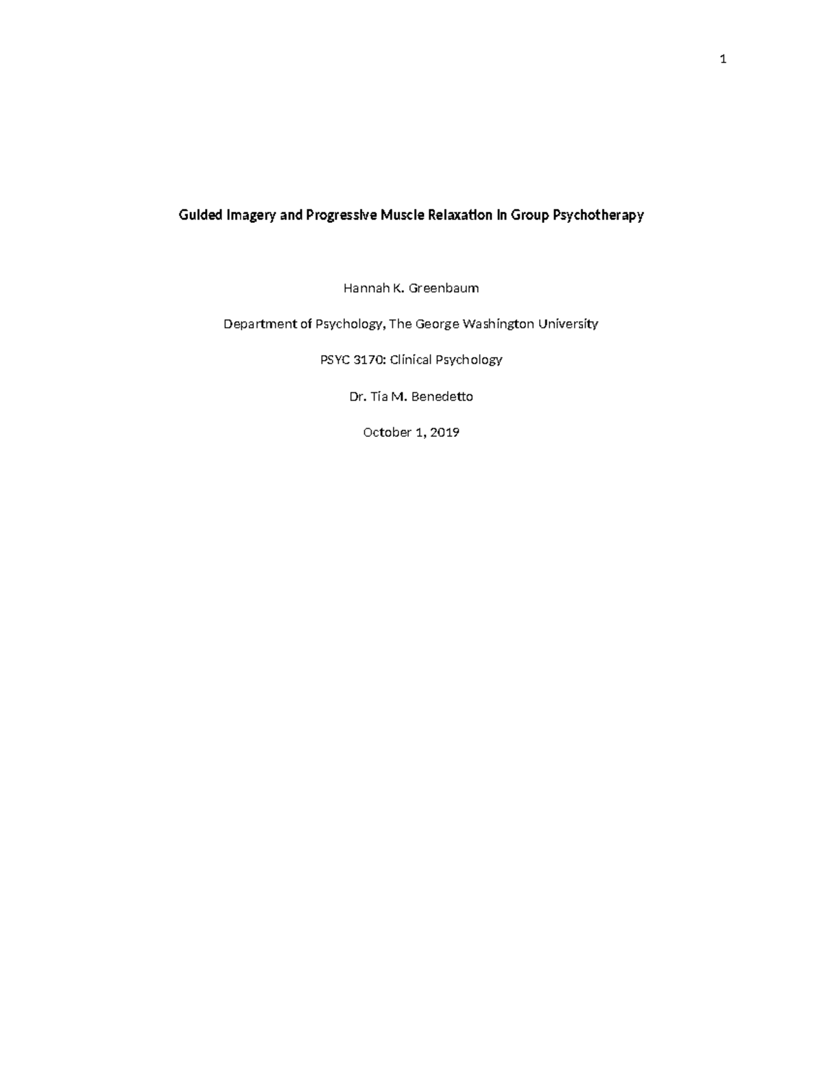 Student-paper - paper - Guided Imagery and Progressive Muscle ...