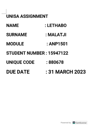 COS1511 Oct-Nov 2021 Exam - This examination question paper consists of 9 pages. INSTRUCTIONS ...