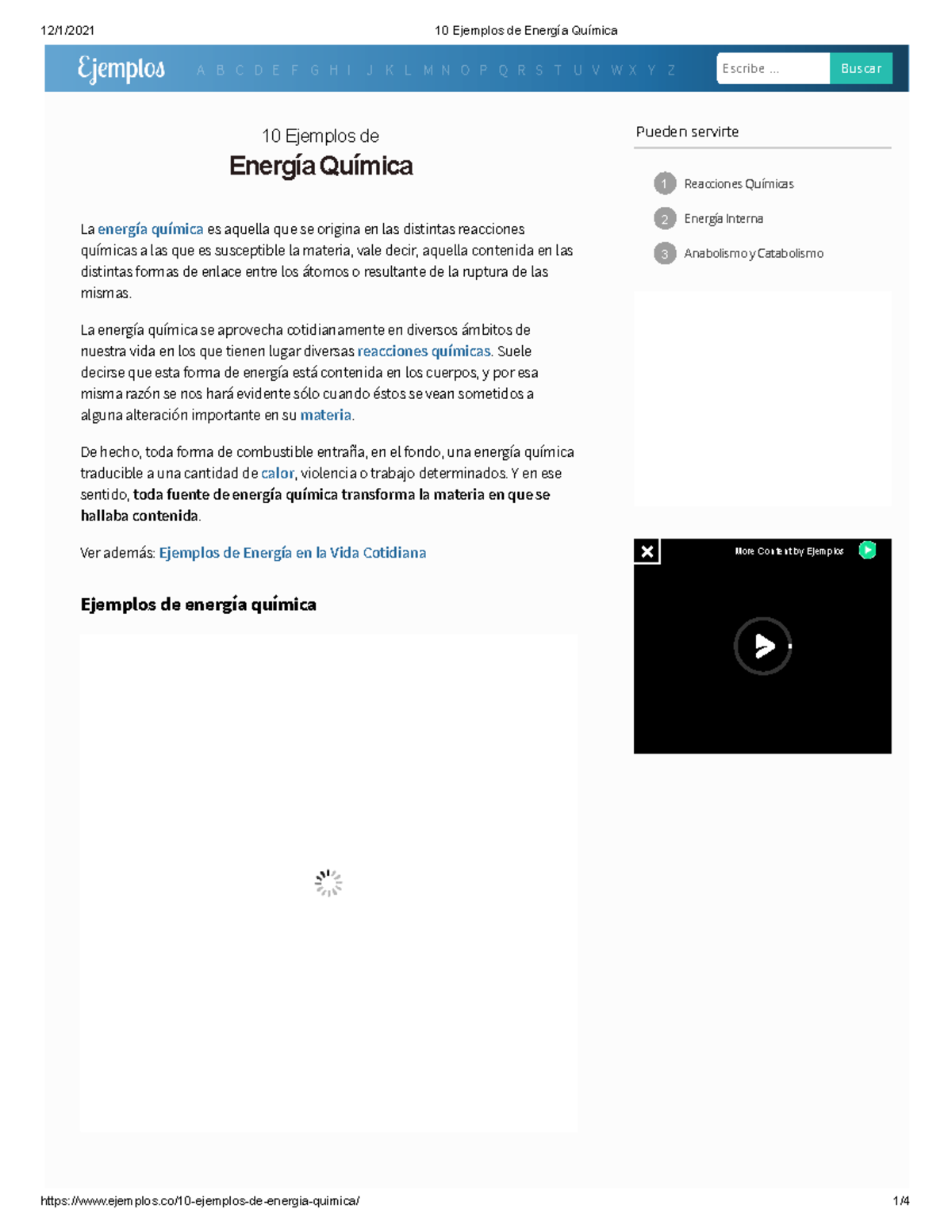 Energia quimica ejemplos - 10 Ejemplos de Energía Química A B C D E F G ...