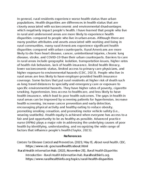 N556 discussion topics - Topic Module 1: Discussion 1 Contains unread ...