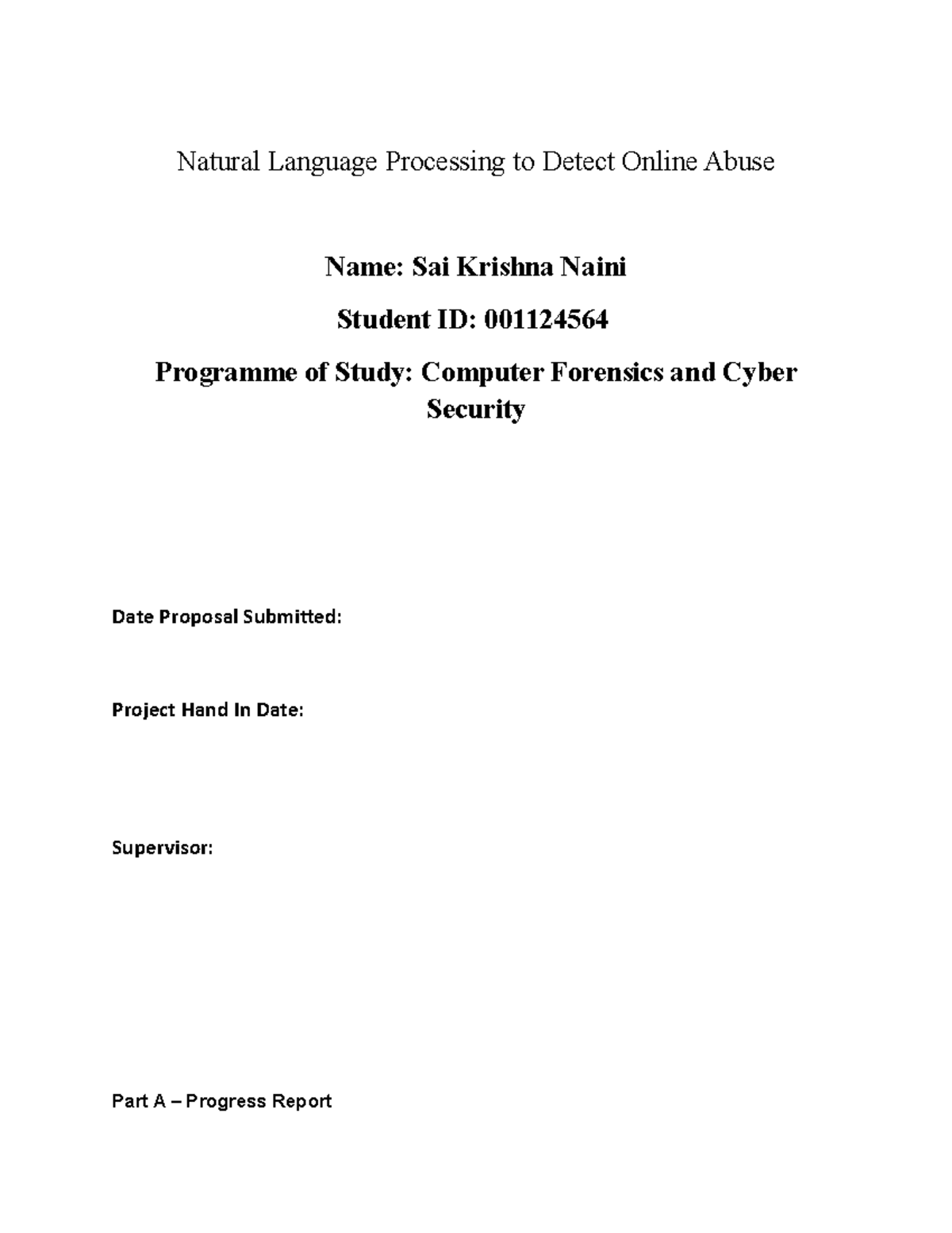 Natural Language Processing to Detect Online Abuse - Current Situation Web users are more ...