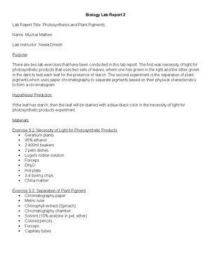 Temperature lab report - Biology 1406 Lab Report 1: Enzymes ...