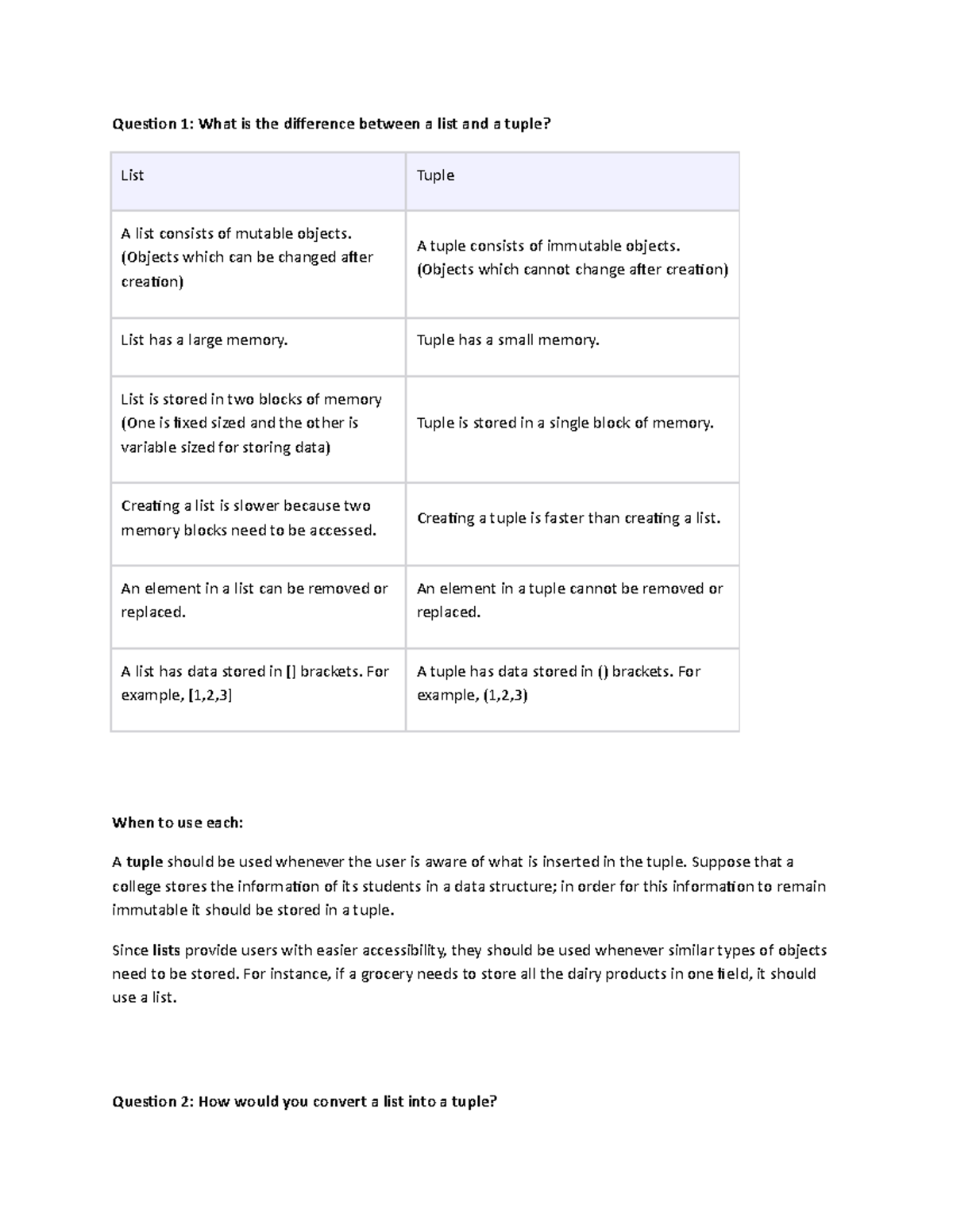 Python Interview Questions Question 1 What Is The Difference Between python-interview-questions-question-1-what-is-the-difference-between
