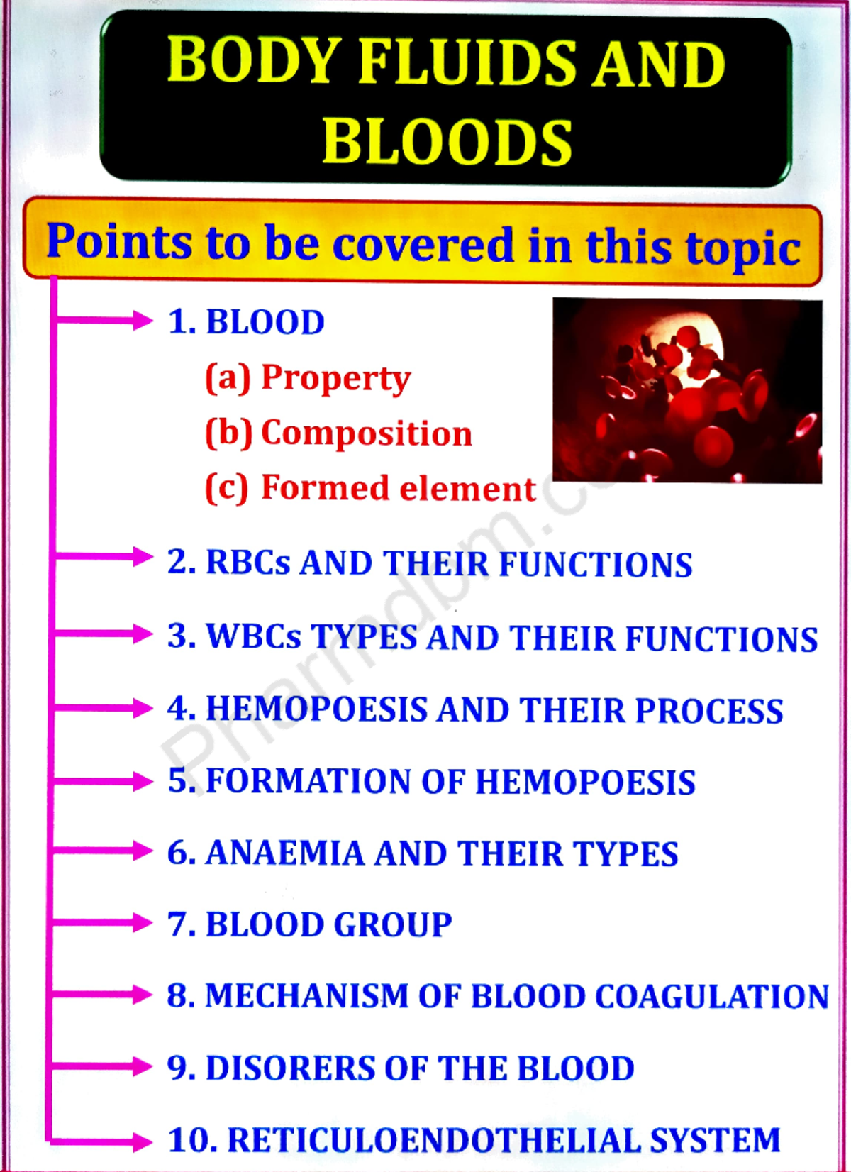 HAP-unit-3 - Project - BODY FLUIDS AND BLOODS Points to be covered in ...