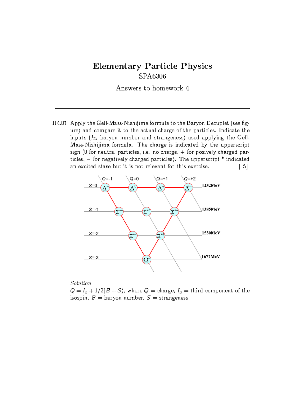 SPA6306 2017-2018 Assignment 4 - Solutions - Elementary Particle ...